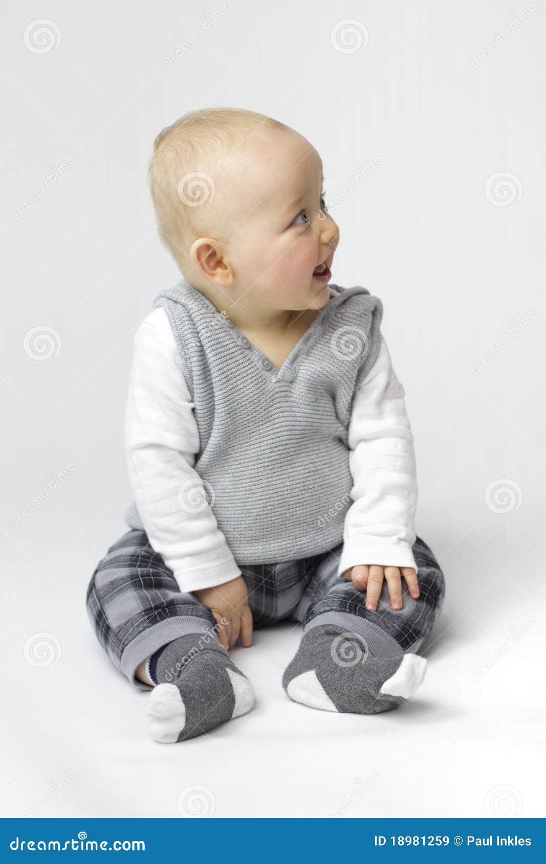 White Isolation of Baby Boy Stock Image - Image of blue, infant: 18981259