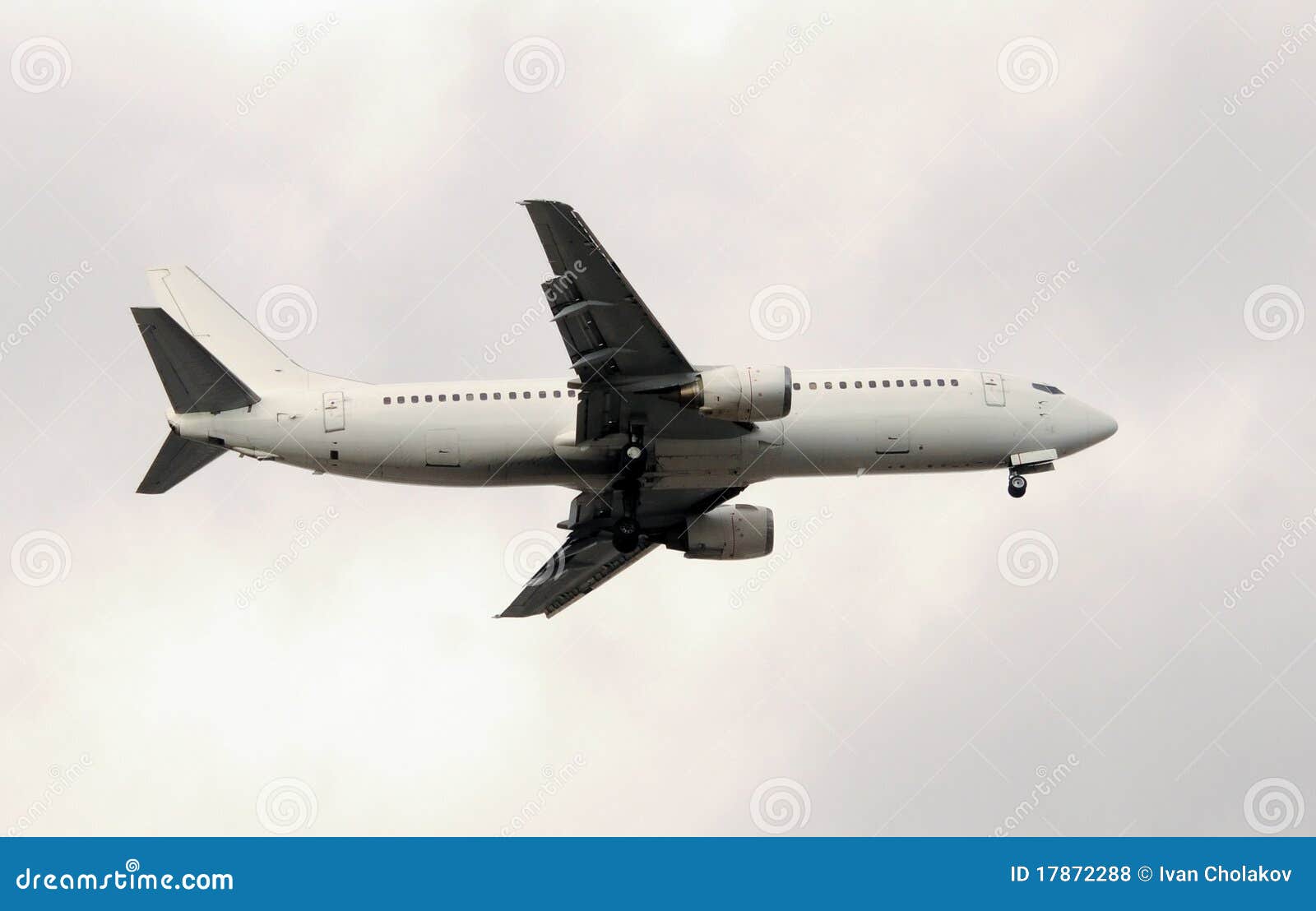 White jet airplane stock photo. Image of airliner, flight - 17872288