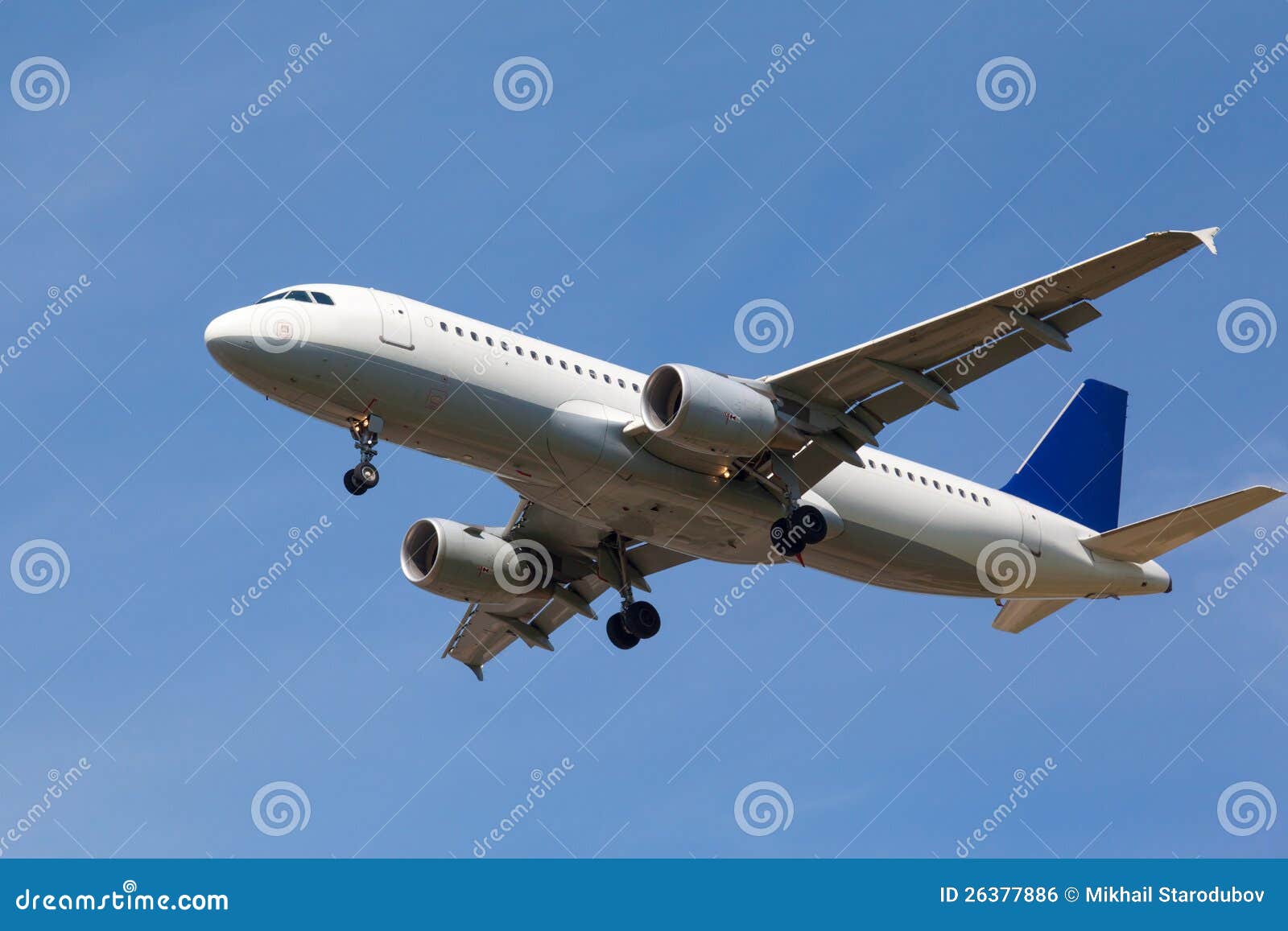 White Jet Passenger Aircraft Stock Photo - Image of airport, exotic ...