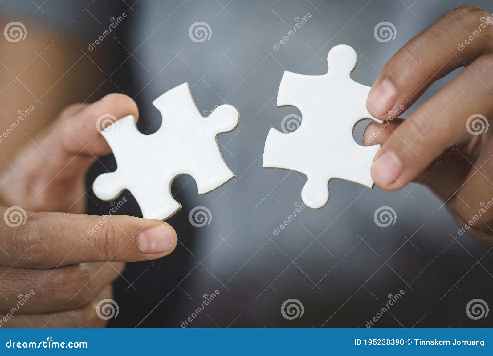 White Jigsaw in the Hands of Humans, the Correct Solution. Teamwork ...