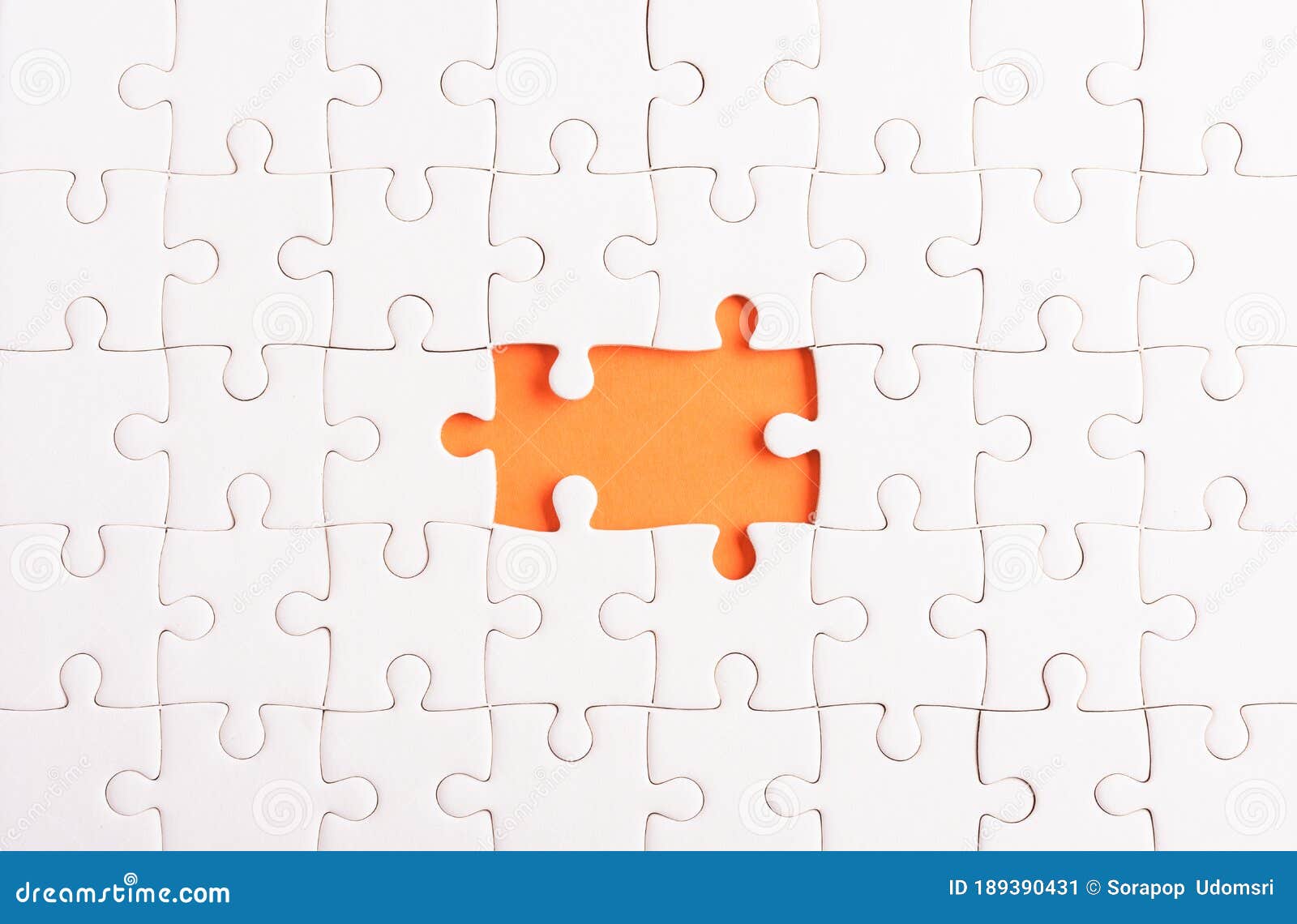 White Jigsaw Puzzle Game Texture Incomplete or Missing Piece Stock ...