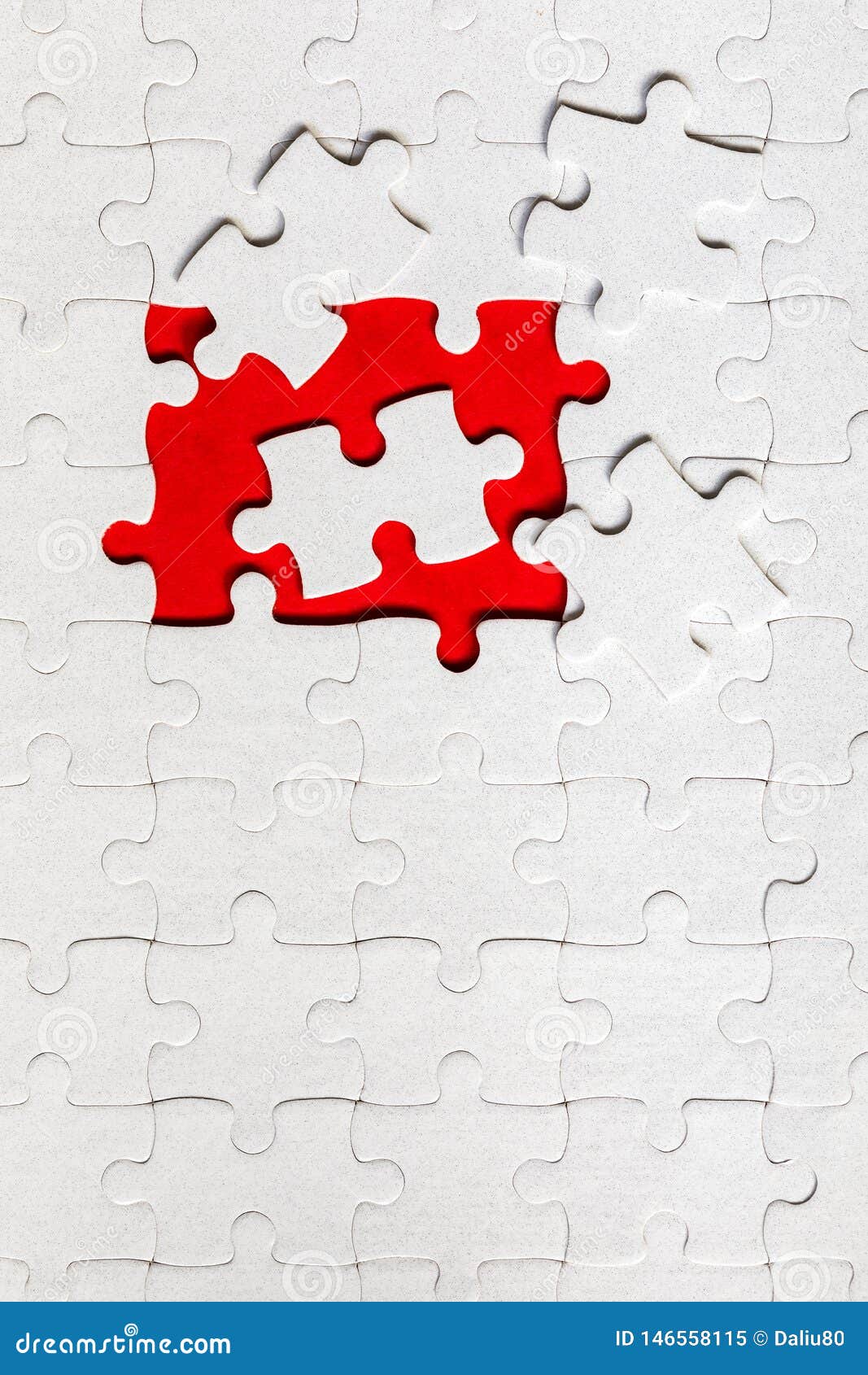 White Jigsaw Puzzle. White Puzzle Pieces on Color Background Stock ...