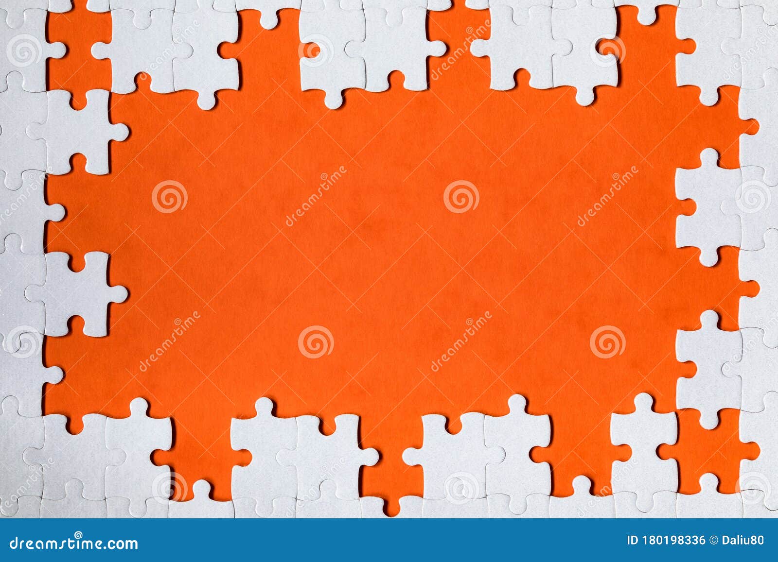 White Jigsaw Puzzle. White Puzzle Pieces on Color Background Stock ...