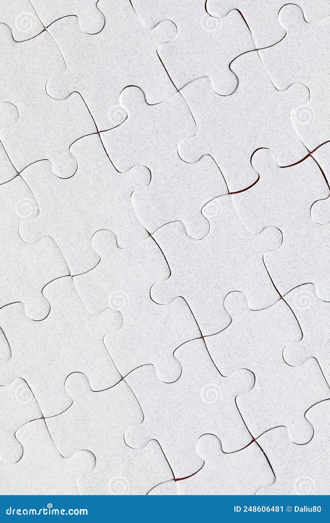 White Jigsaw Puzzle. White Puzzle Pieces on Color Background Stock ...