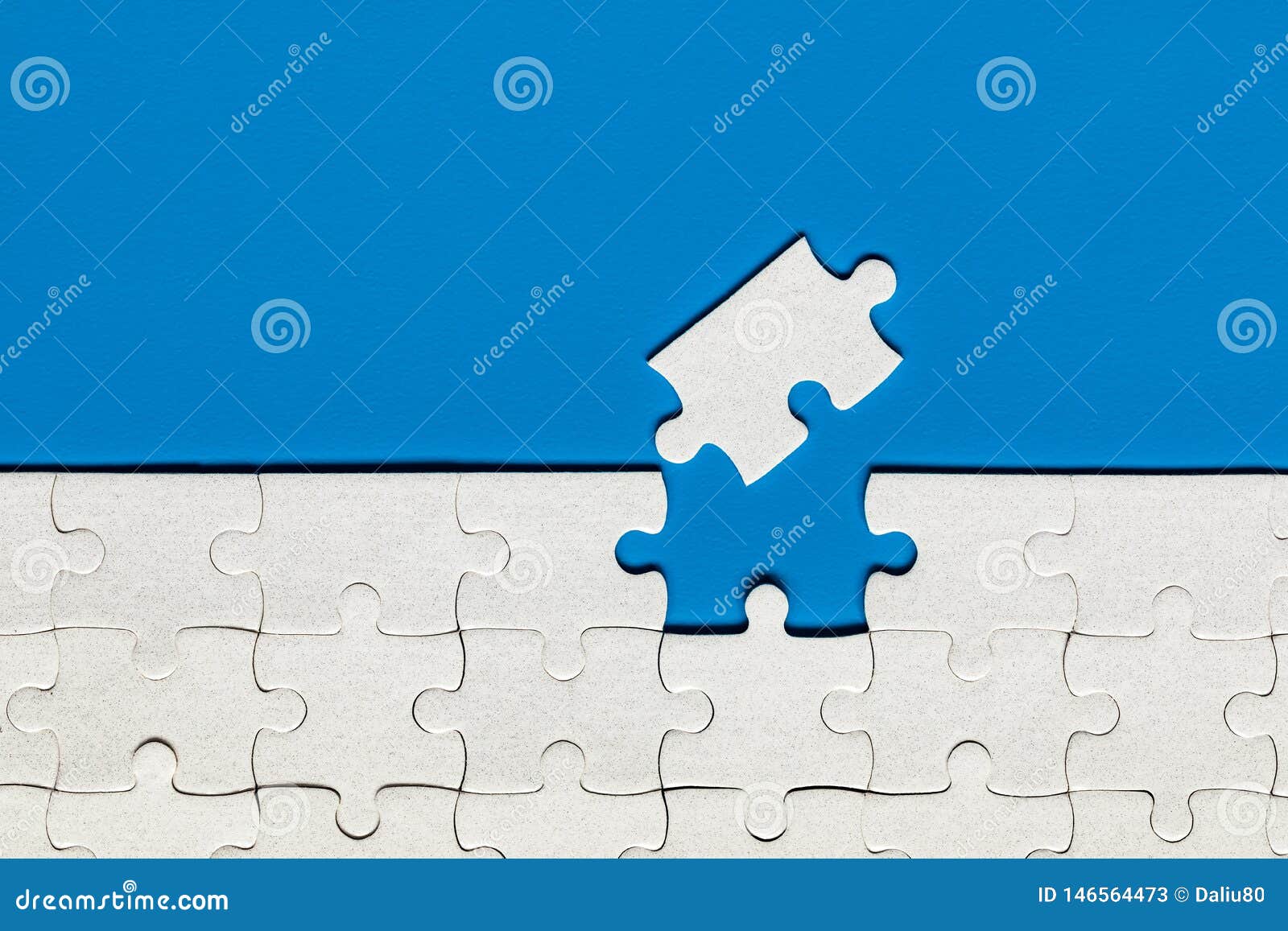White Jigsaw Puzzle Pieces. Fill in Pieces of the Jigsaw Puzzle ...