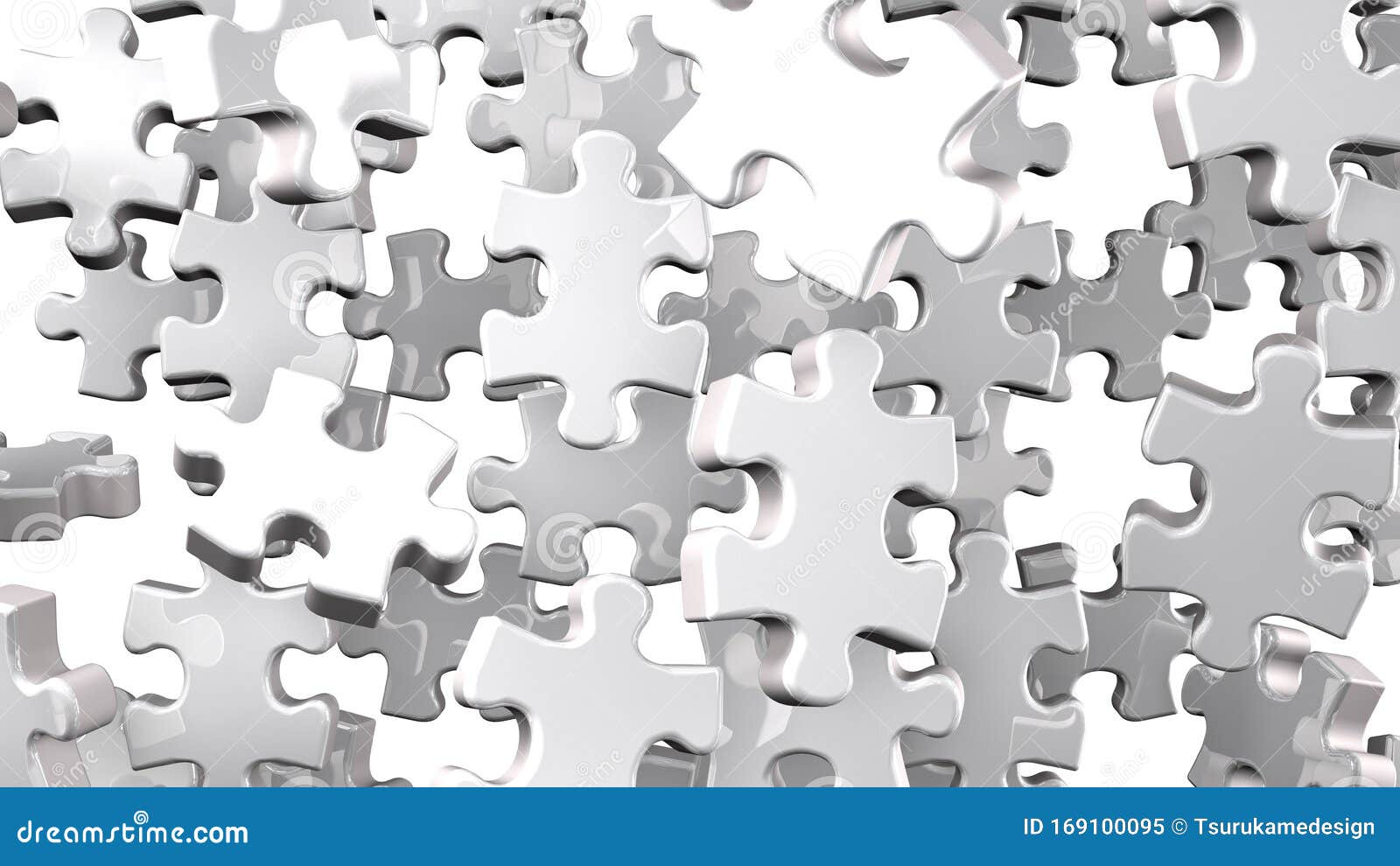 White Jigsaw Puzzle on White Background Stock Illustration ...