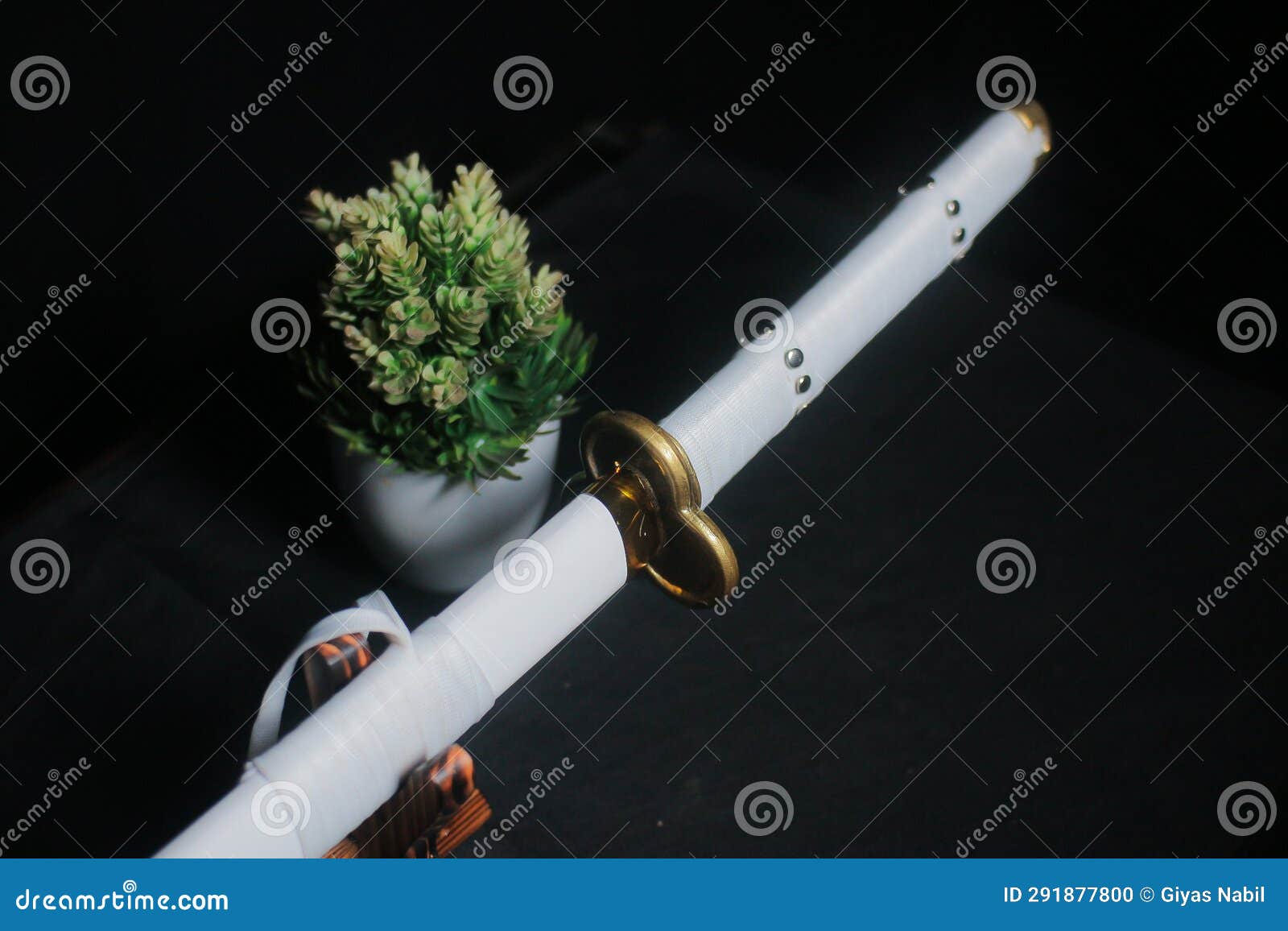 White Katana Sword Surmurai Stock Photo - Image of katana, white: 291877800