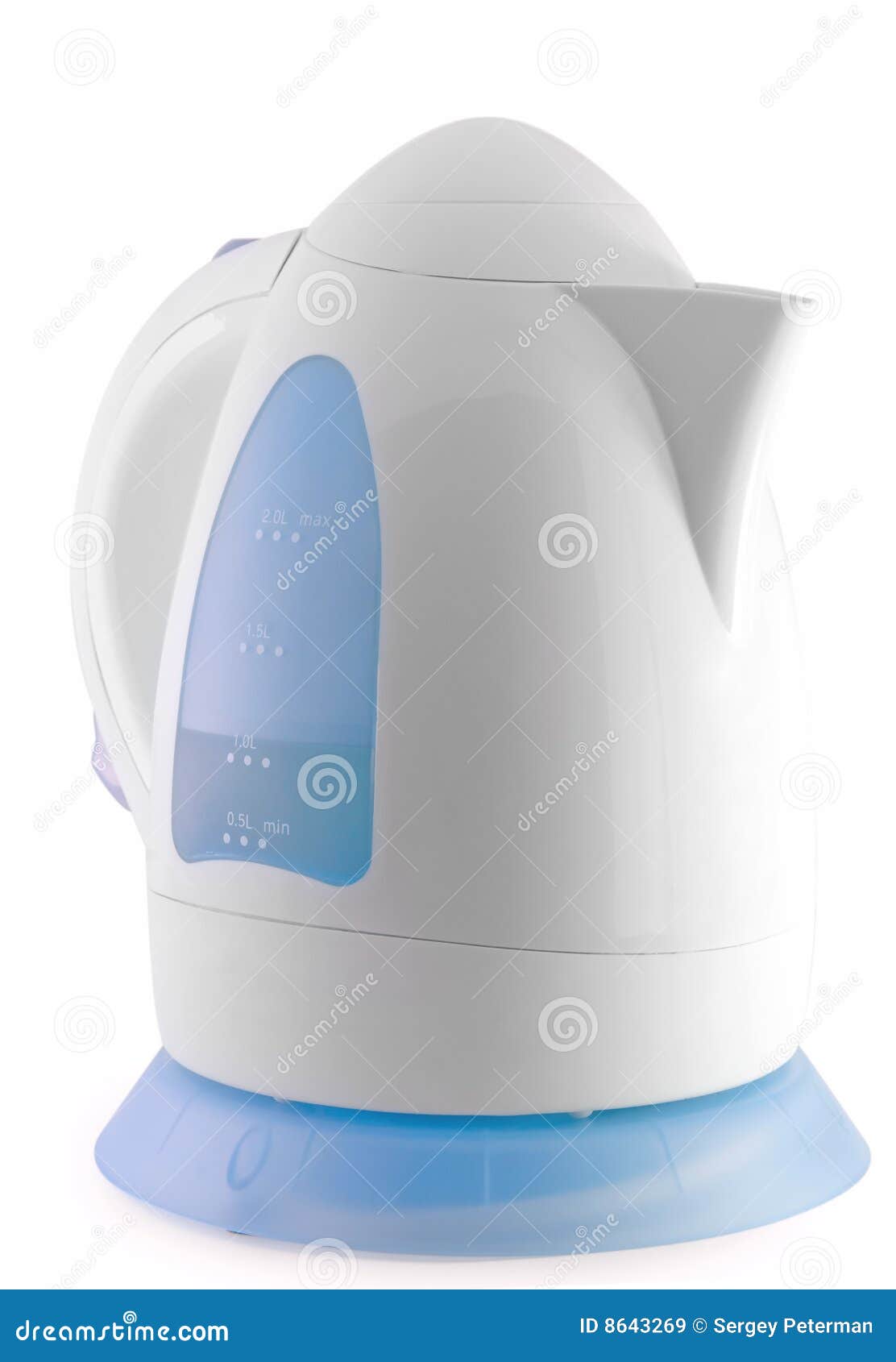 White kettle stock image. Image of modern, isolated, domestic - 8643269