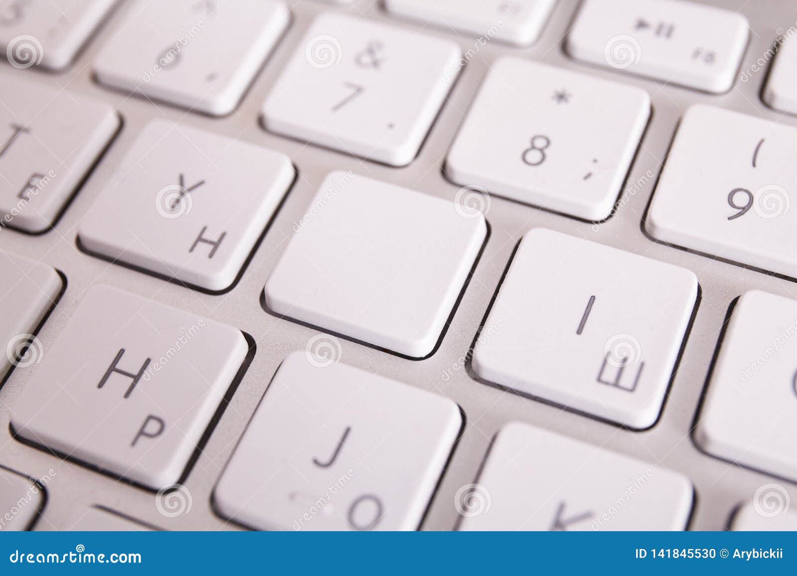 White Key Empty with Keyboard Stock Photo - Image of office, shape ...