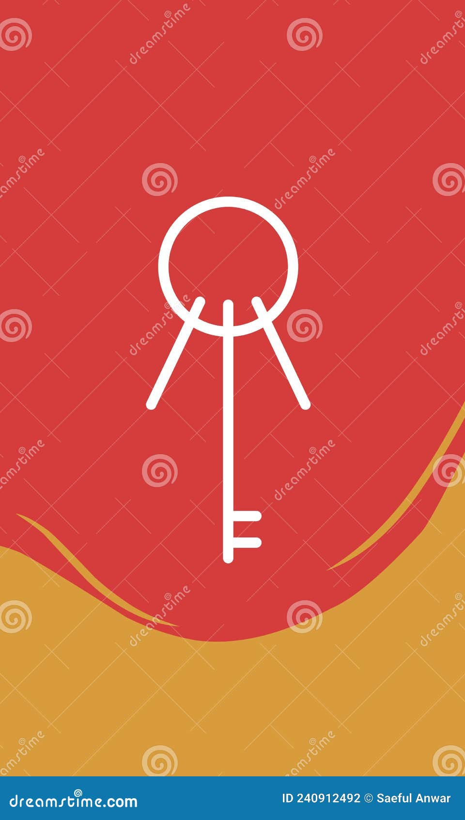 White key symbol stock vector. Illustration of presentation - 240912492