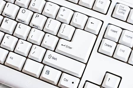 White keyboard stock image. Image of assistance, alphabet - 14311583