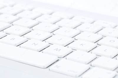 White keyboard editorial photography. Image of white - 16563077