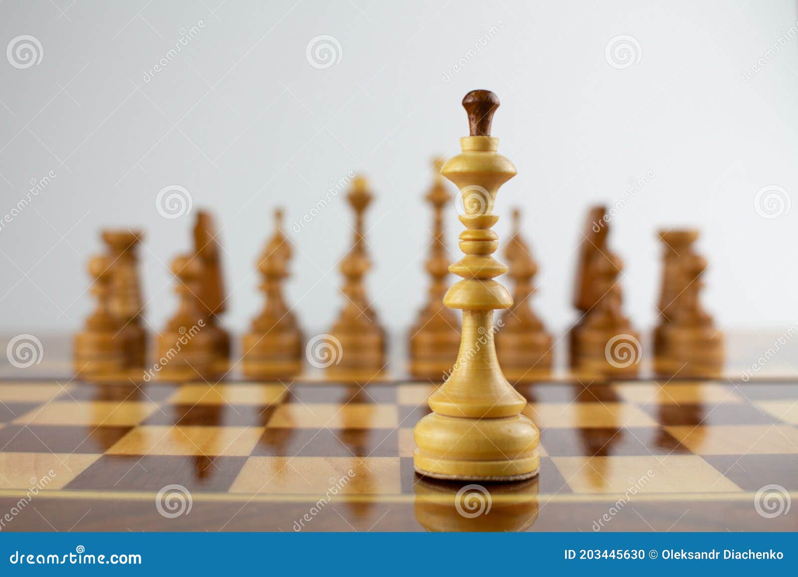 White King on the Black Chess Field Stock Photo - Image of fight, depth ...