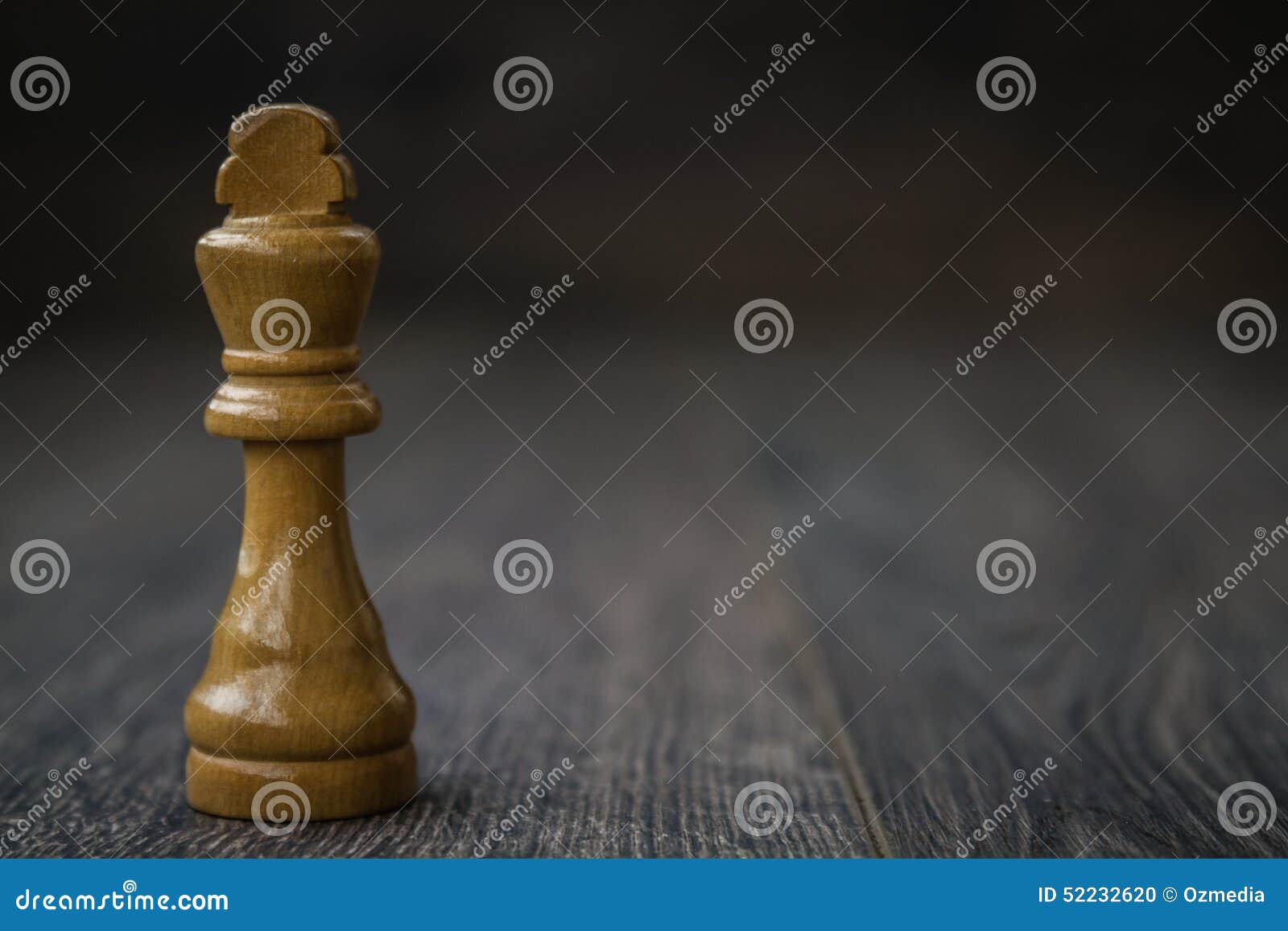 White King, Chess Pieces on a Wooden Table Stock Photo - Image of ...