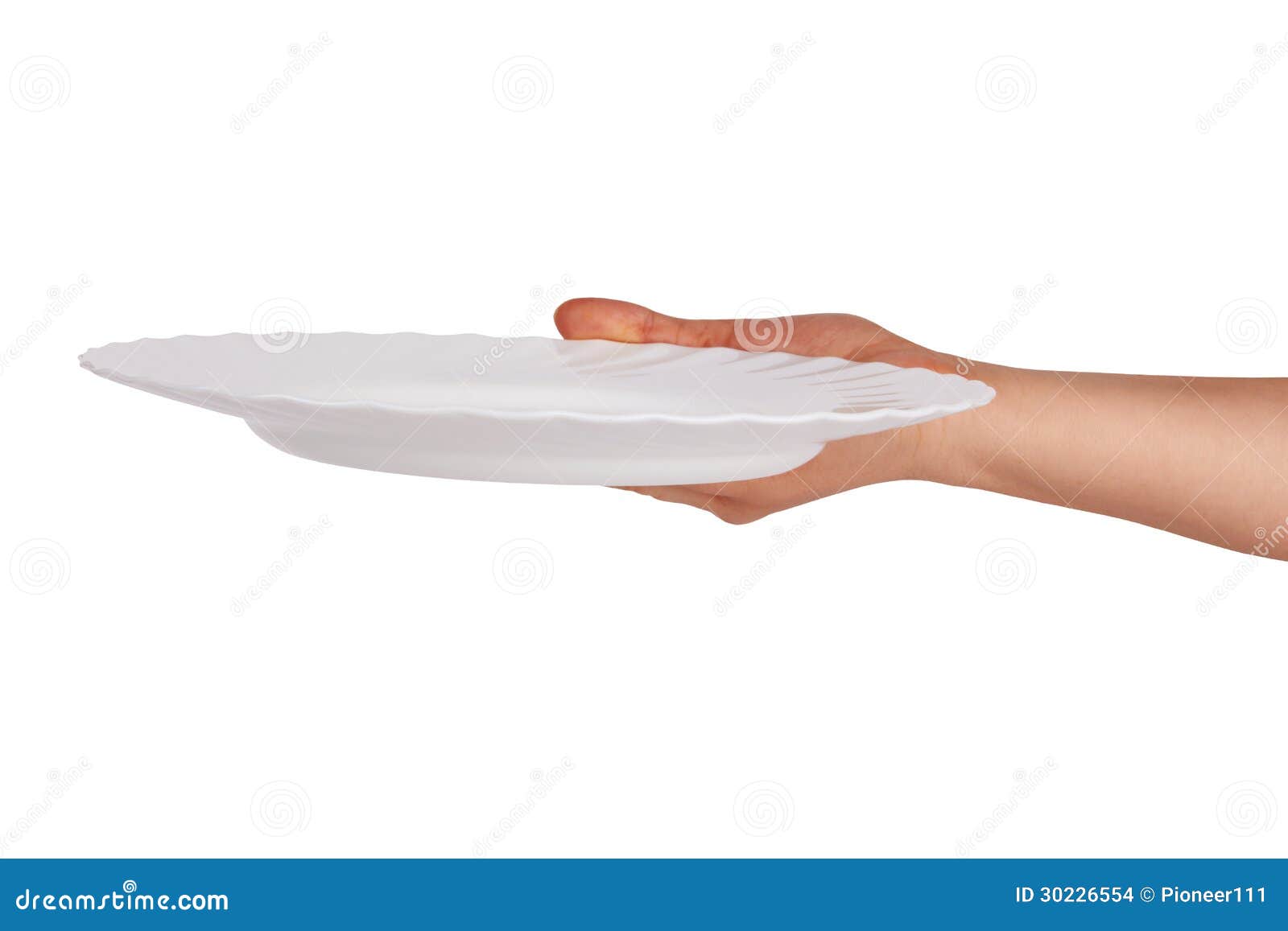 Plate on hand stock photo. Image of occupation, kitchen - 30226554