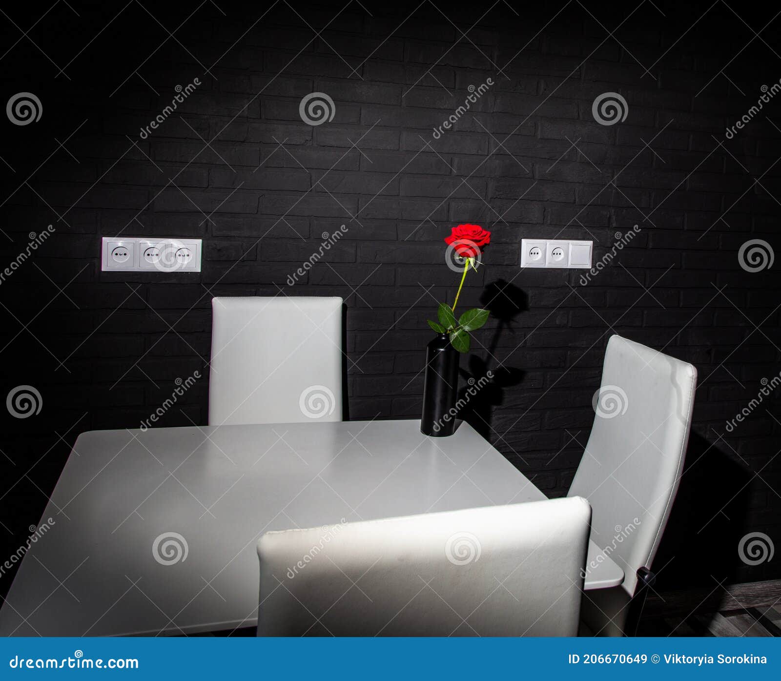 White Kitchen Table by the Window. Stock Image - Image of lifestyle ...