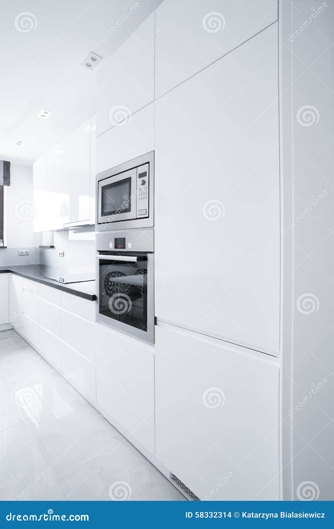 White kitchen unit stock photo. Image of countertop, dwelling - 58332314