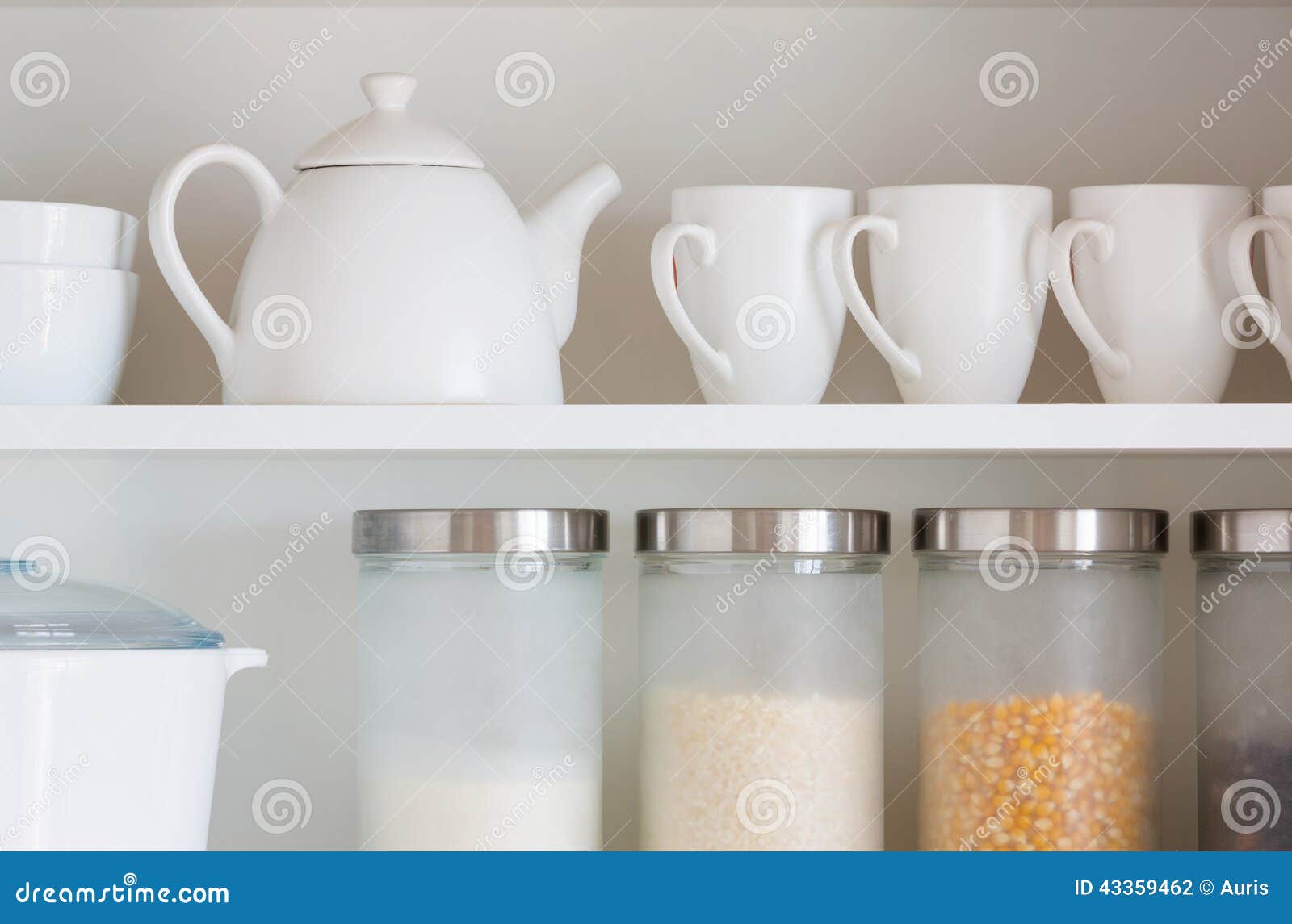 White kitchenware stock photo. Image of kitchenware, arrangement - 43359462