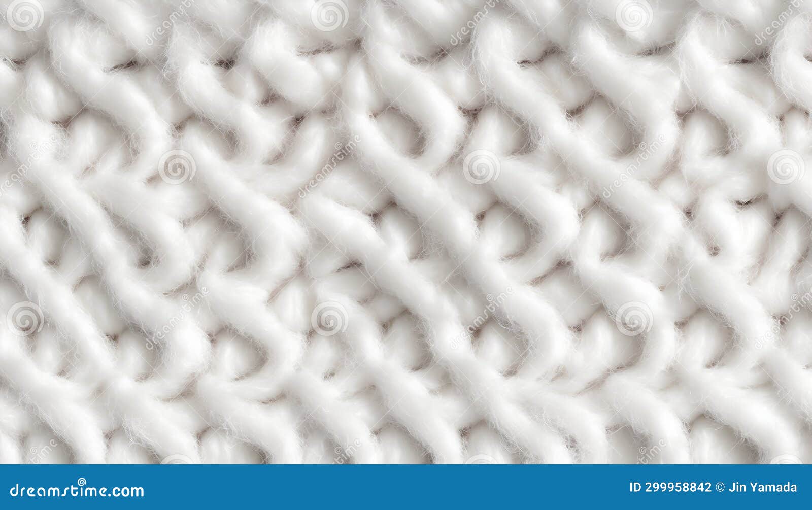 White Knitted Texture. Seamless Pattern. Close-up Stock Illustration ...