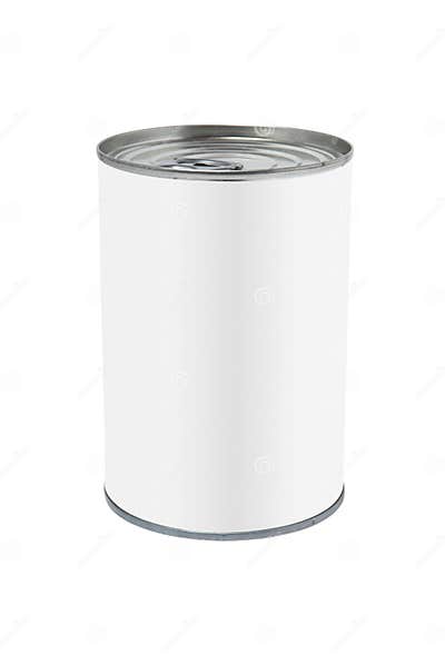 White label tin can stock photo. Image of pull, label - 36608074