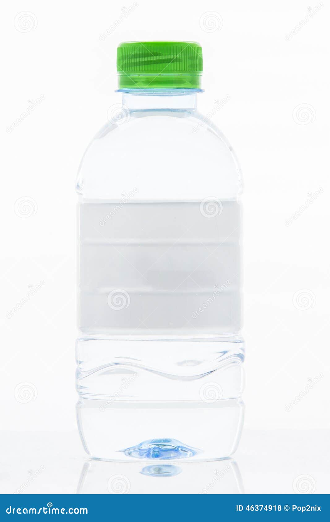 White Label Water Bottle Isolated Stock Photo - Image of cold ...
