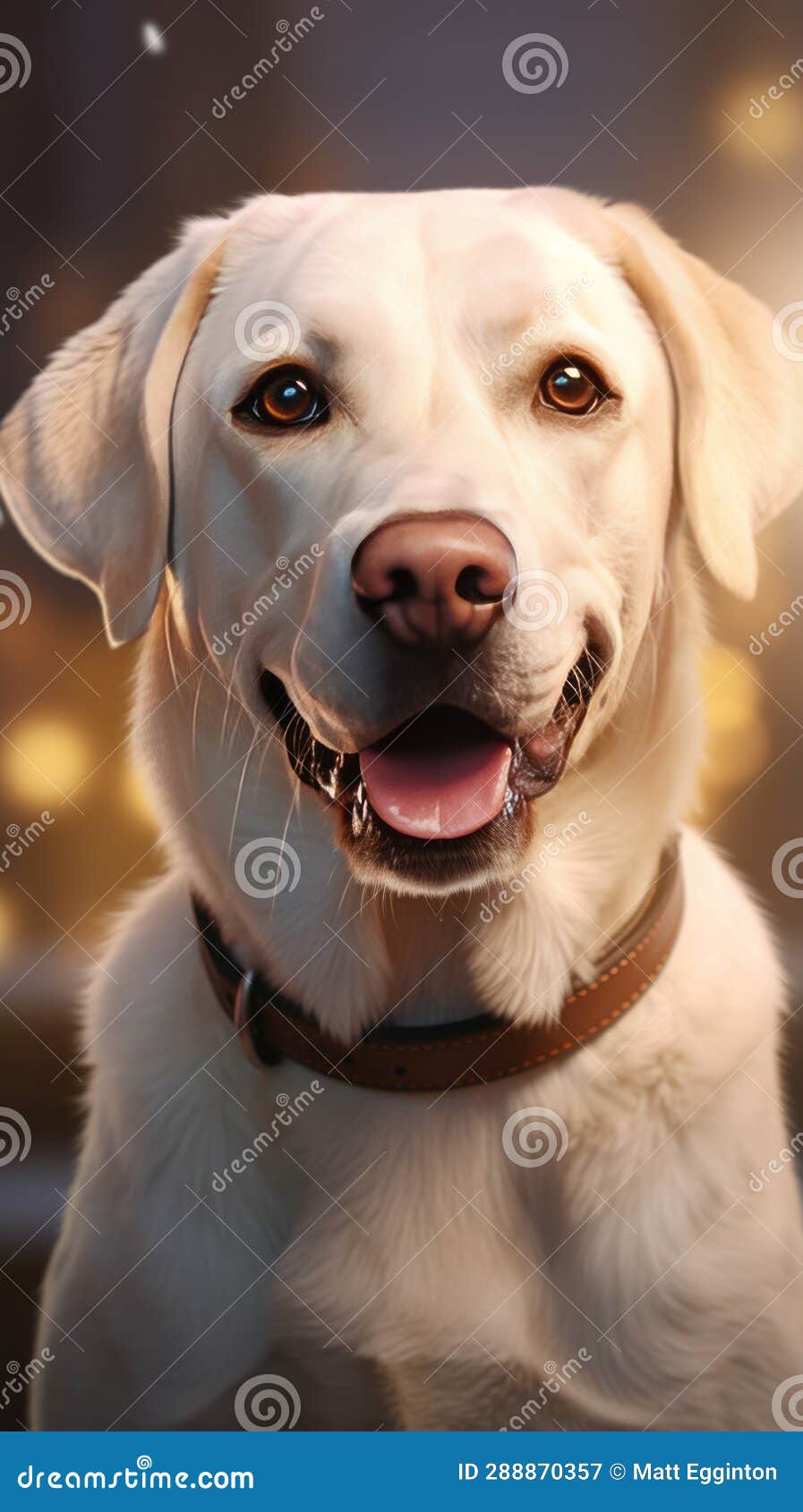 White Labrador stock illustration. Illustration of happy - 288870357