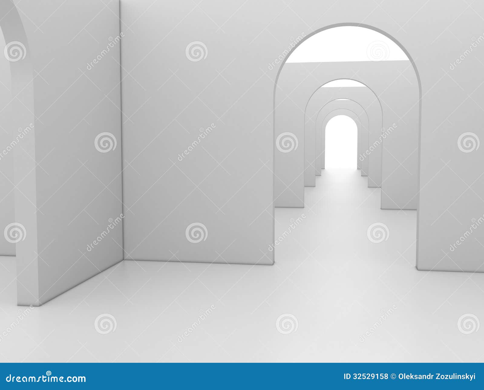 White labyrinth stock illustration. Illustration of creative - 32529158