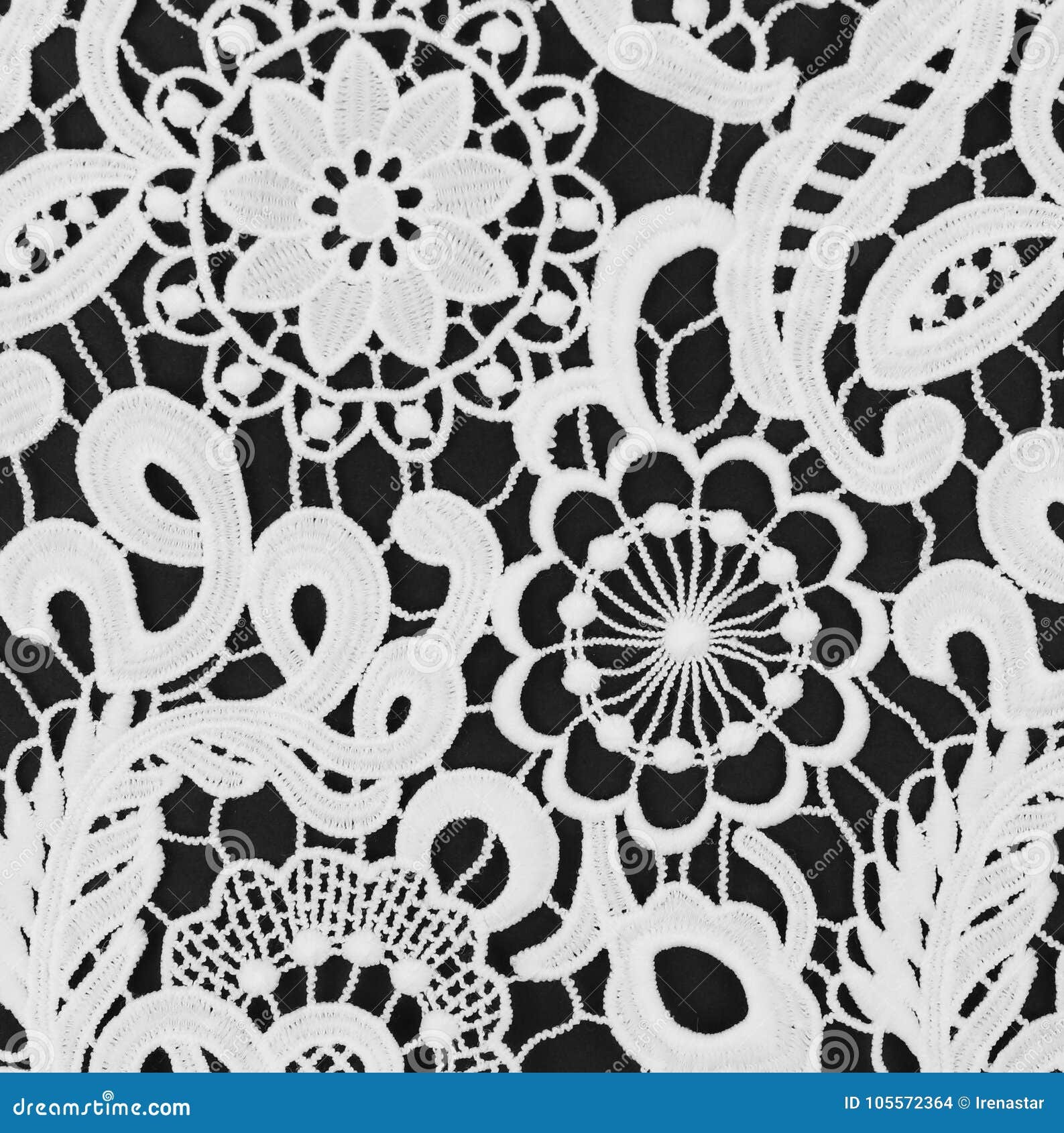 White Lace on Black Background Stock Photo - Image of black, fashion ...