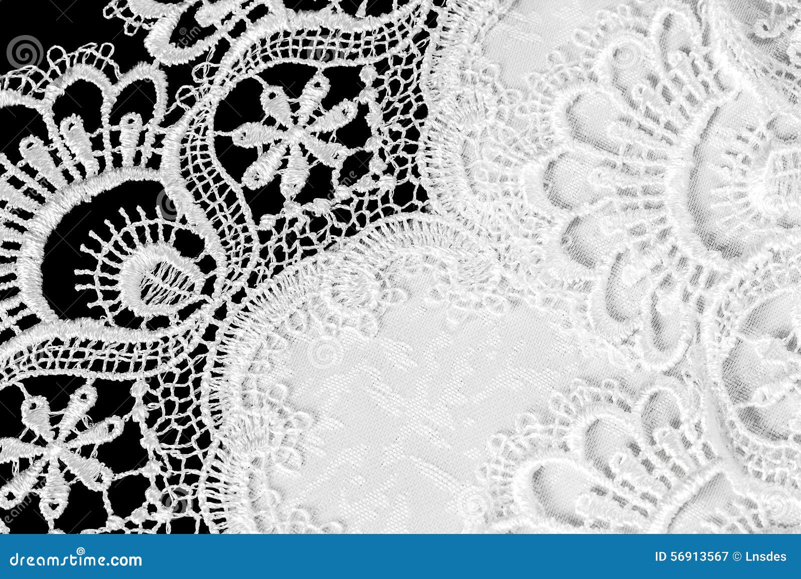 White Lace on Black Background Stock Image - Image of clothing, fashion ...