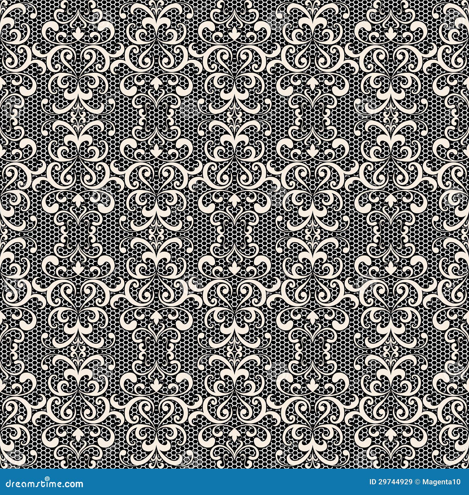 White lace pattern stock vector. Illustration of black - 29744929