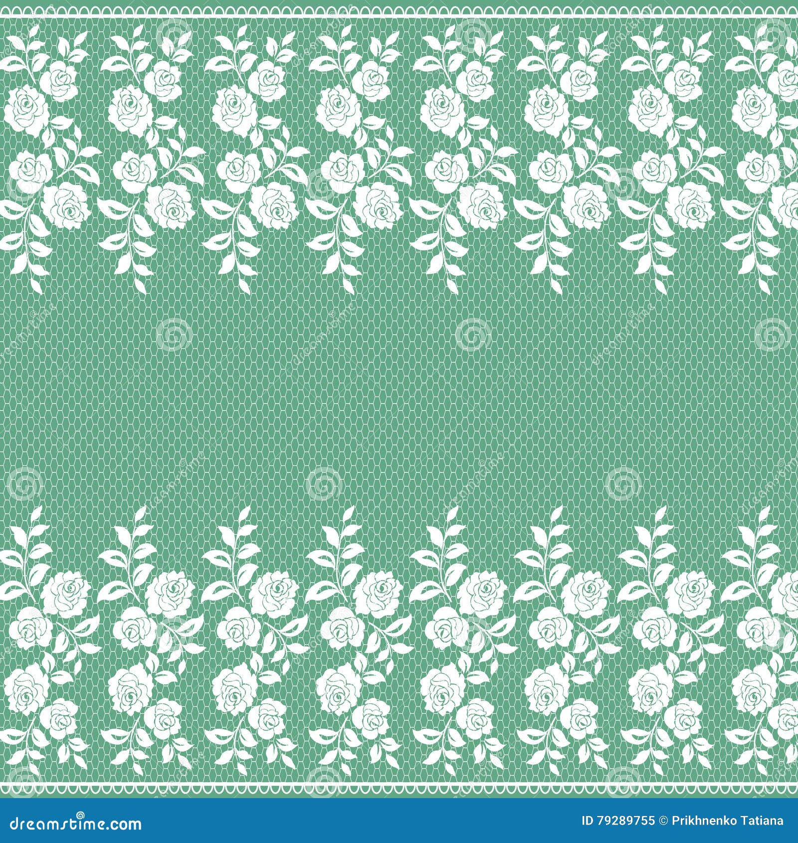 White lace border stock vector. Illustration of vector - 79289755