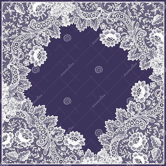 White Lace Card. stock vector. Illustration of menu, invitation - 58079293