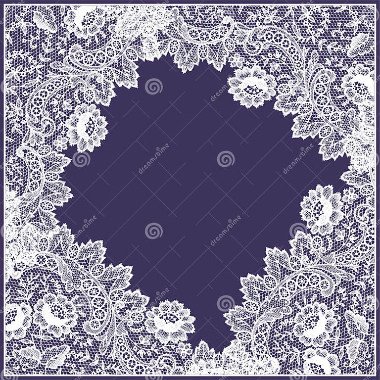 White Lace Card. stock vector. Illustration of menu, invitation - 58079293