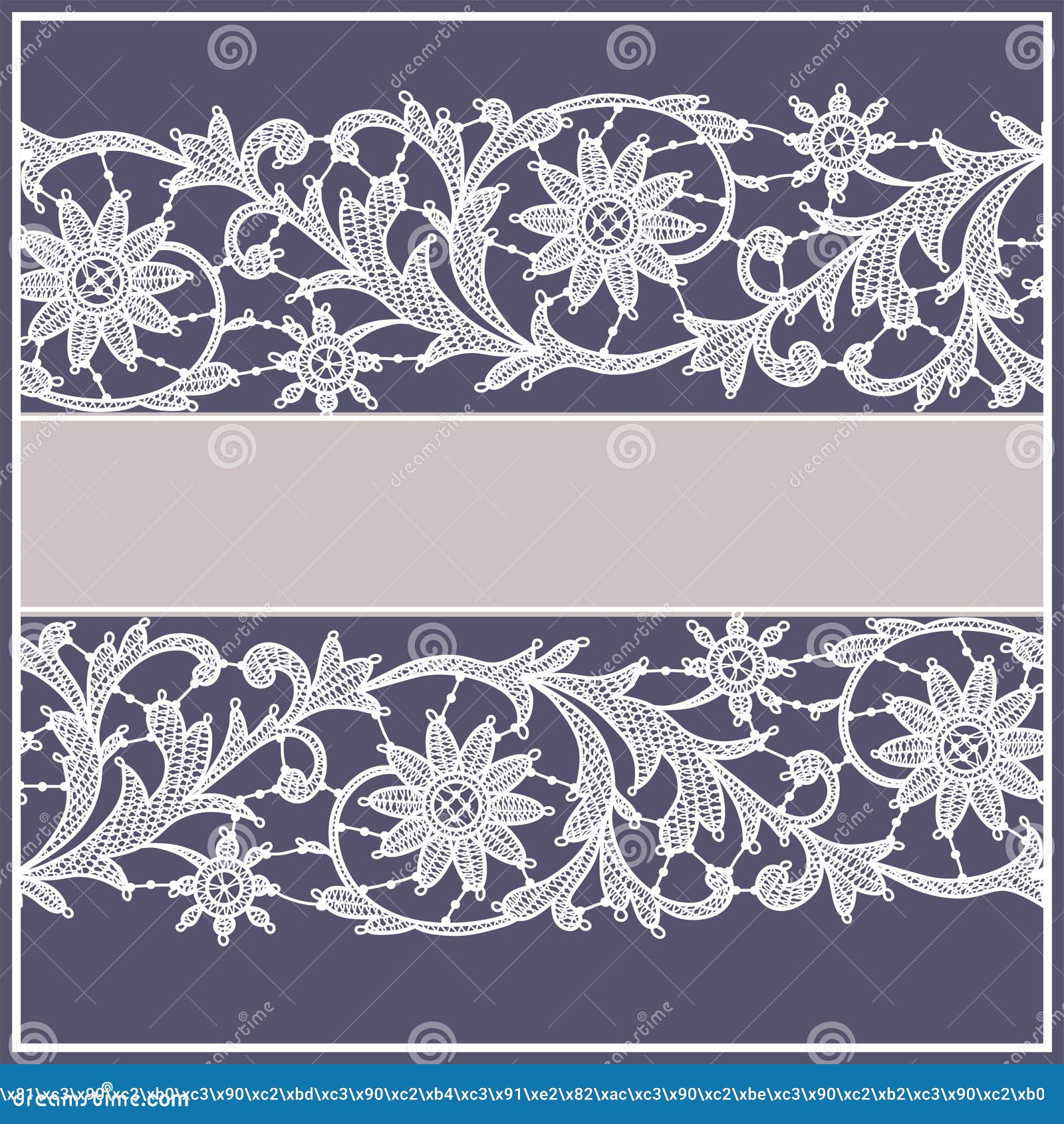 White Lace Card. stock vector. Illustration of lace, copy - 55153602