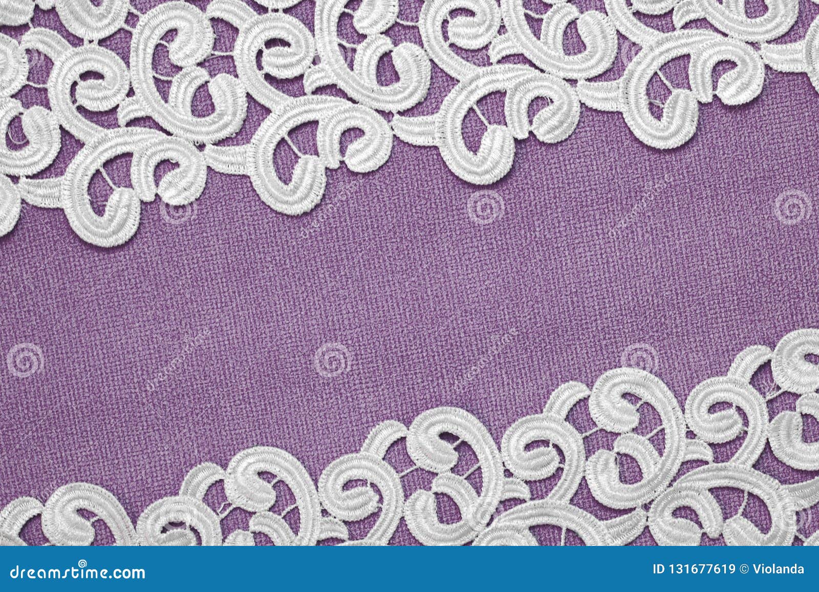 White Lace on a Colored Background. Place for Inscription Stock Image ...