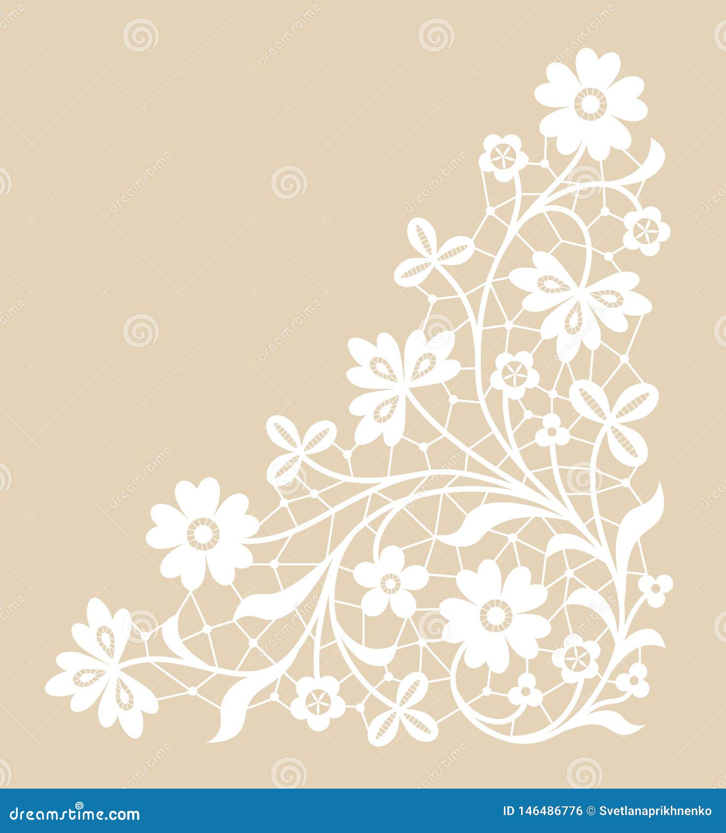 Lace Corner. Clip Art. Vector Illustration | CartoonDealer.com #72552010