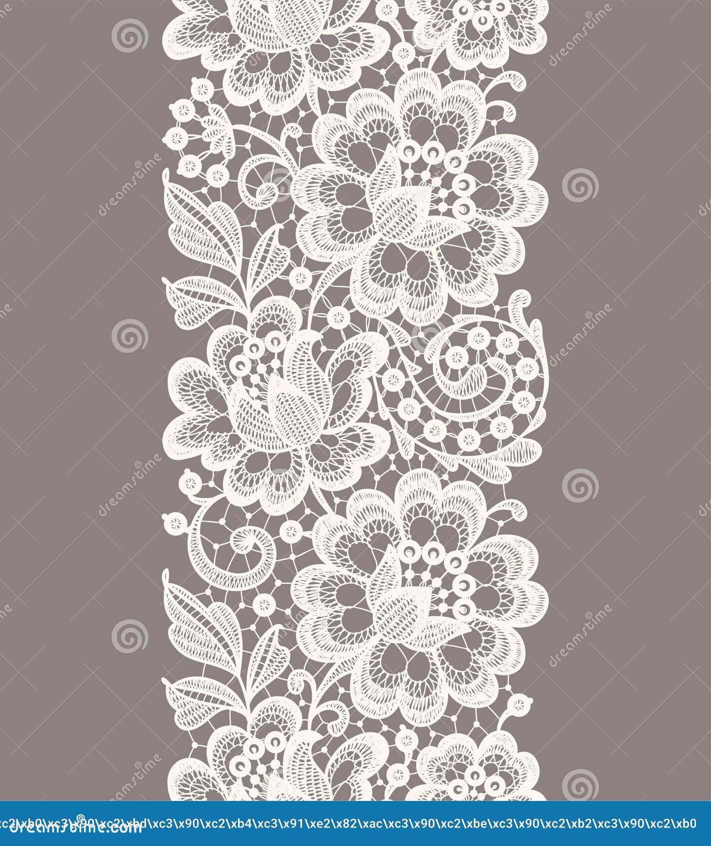White Lace. Floral Seamless Pattern. Stock Vector - Illustration of ...