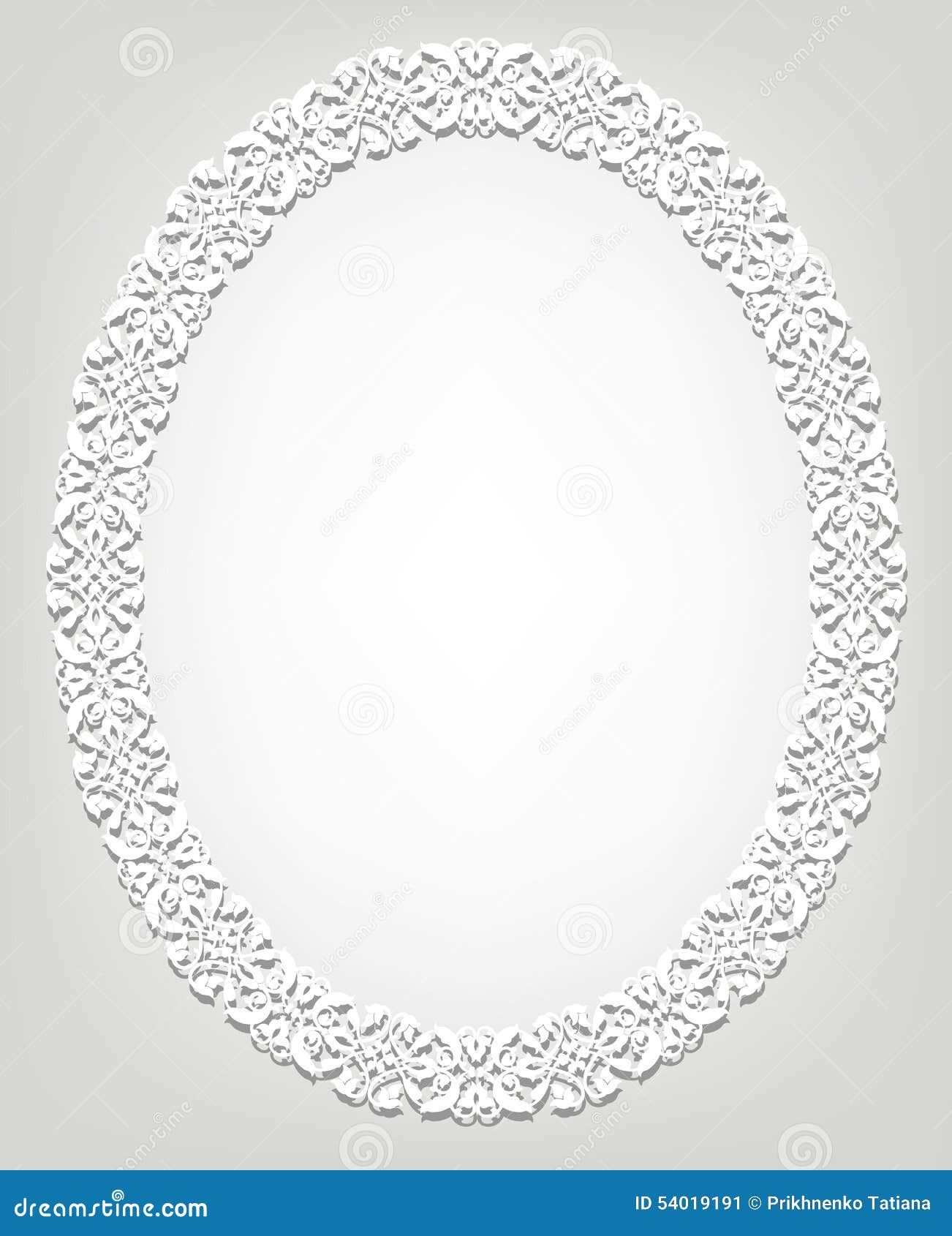 White lace frame stock vector. Illustration of white - 54019191