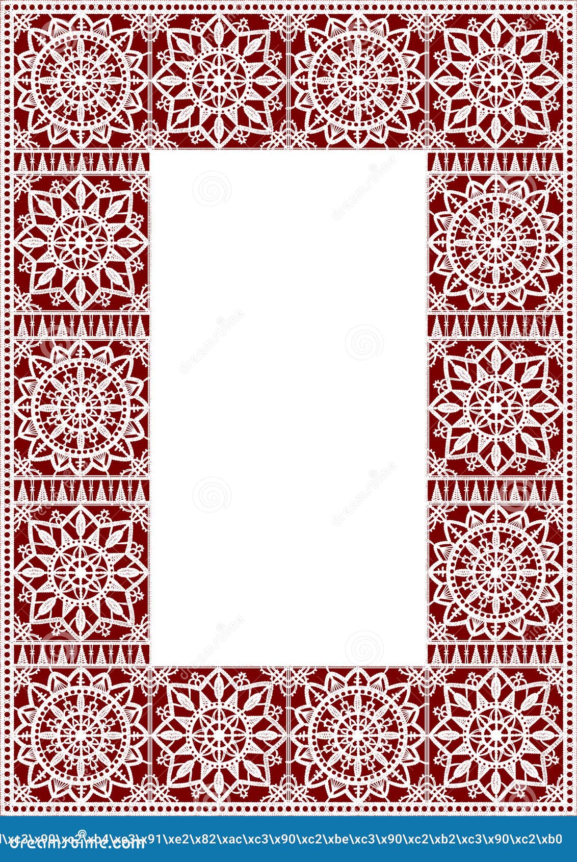White Lace Frame stock vector. Illustration of fashioned - 56660467