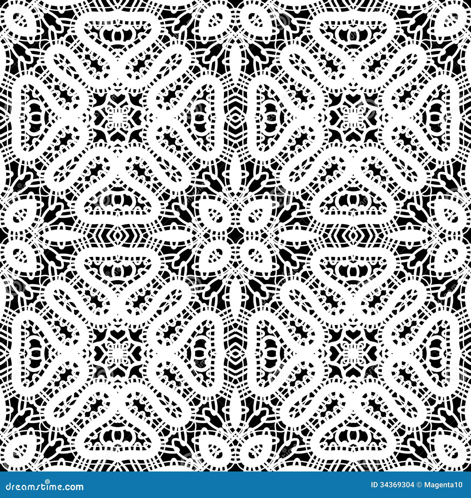 White lace pattern stock vector. Illustration of ornament - 34369304