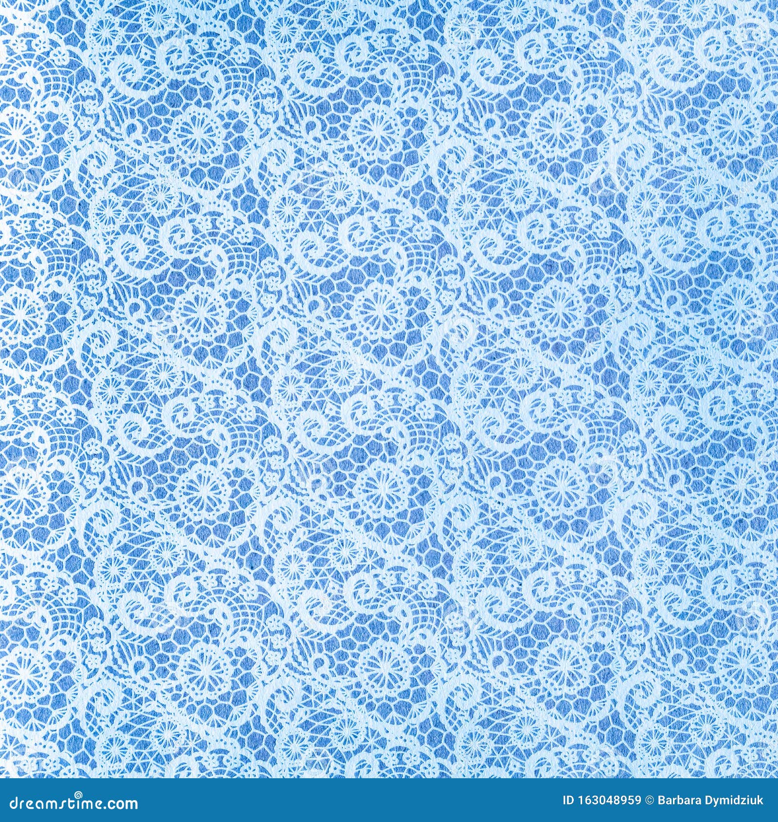 White Lace Pattern on the Blue Background Stock Image - Image of ...