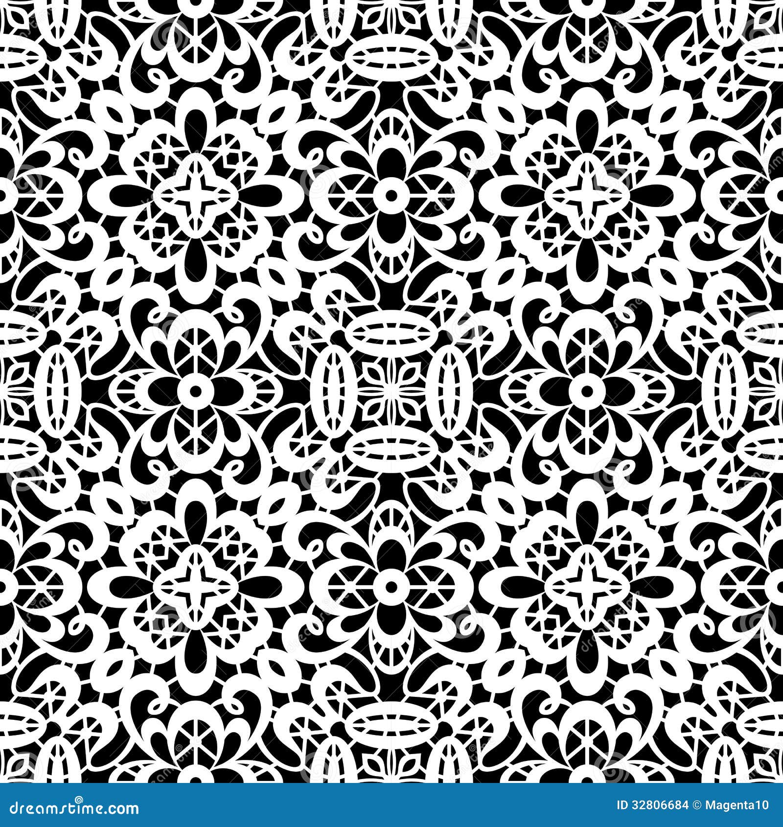 White lace pattern stock vector. Illustration of lacy - 32806684