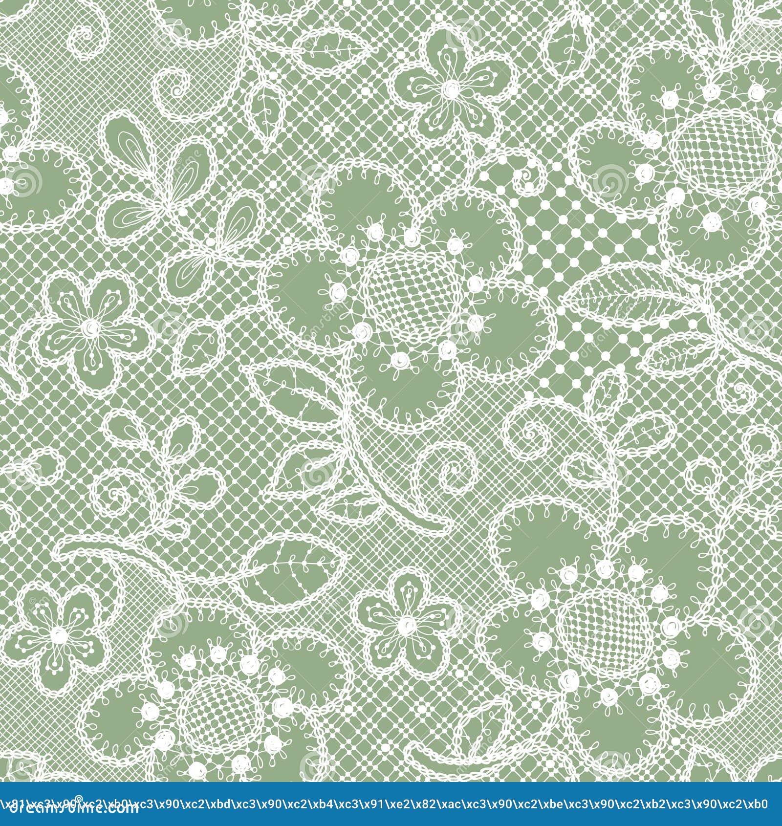 White Lace Seamless Pattern. Stock Vector - Illustration of pastel ...