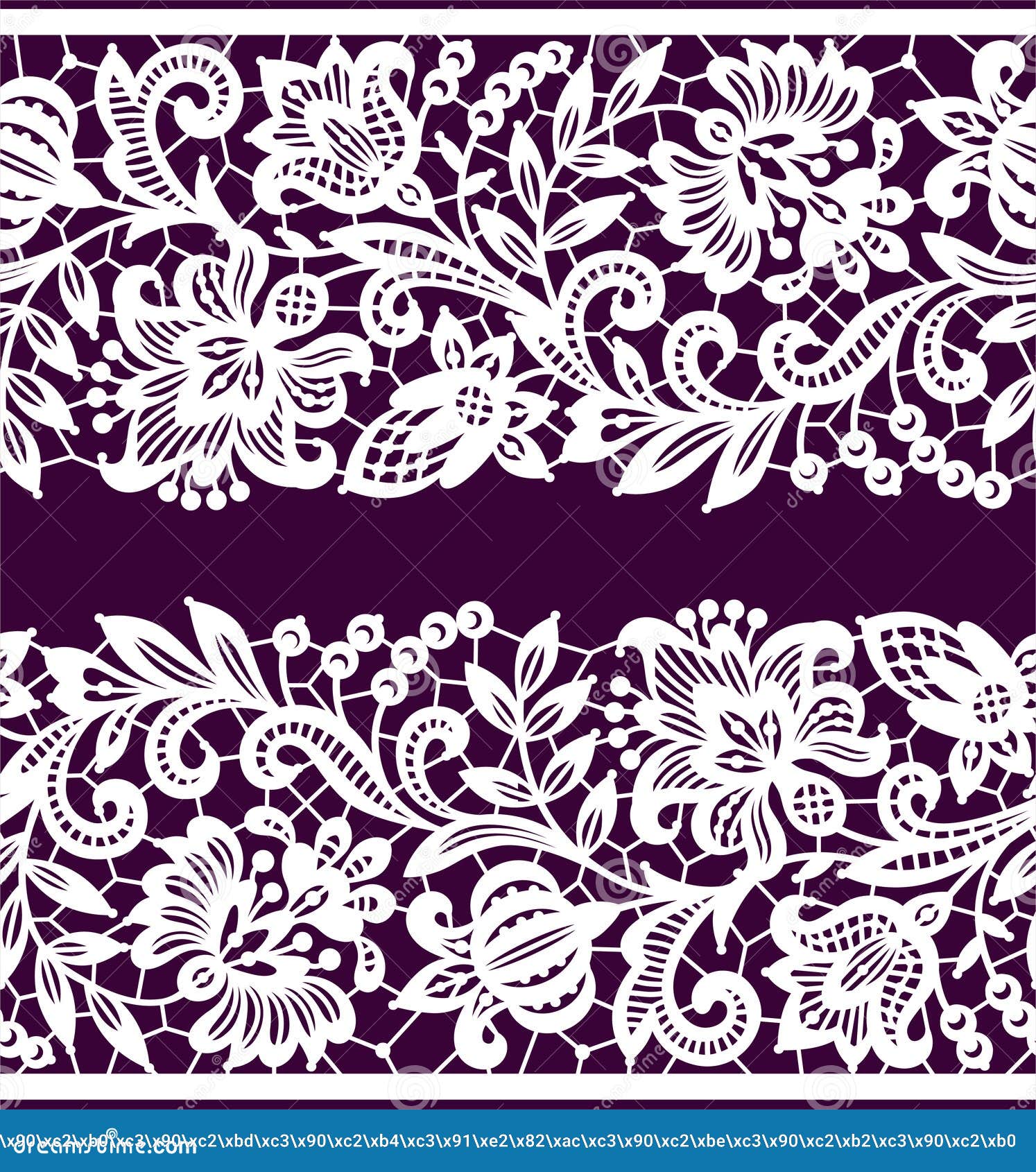 White Lace. Seamless Pattern. Stock Vector - Illustration of monochrome ...