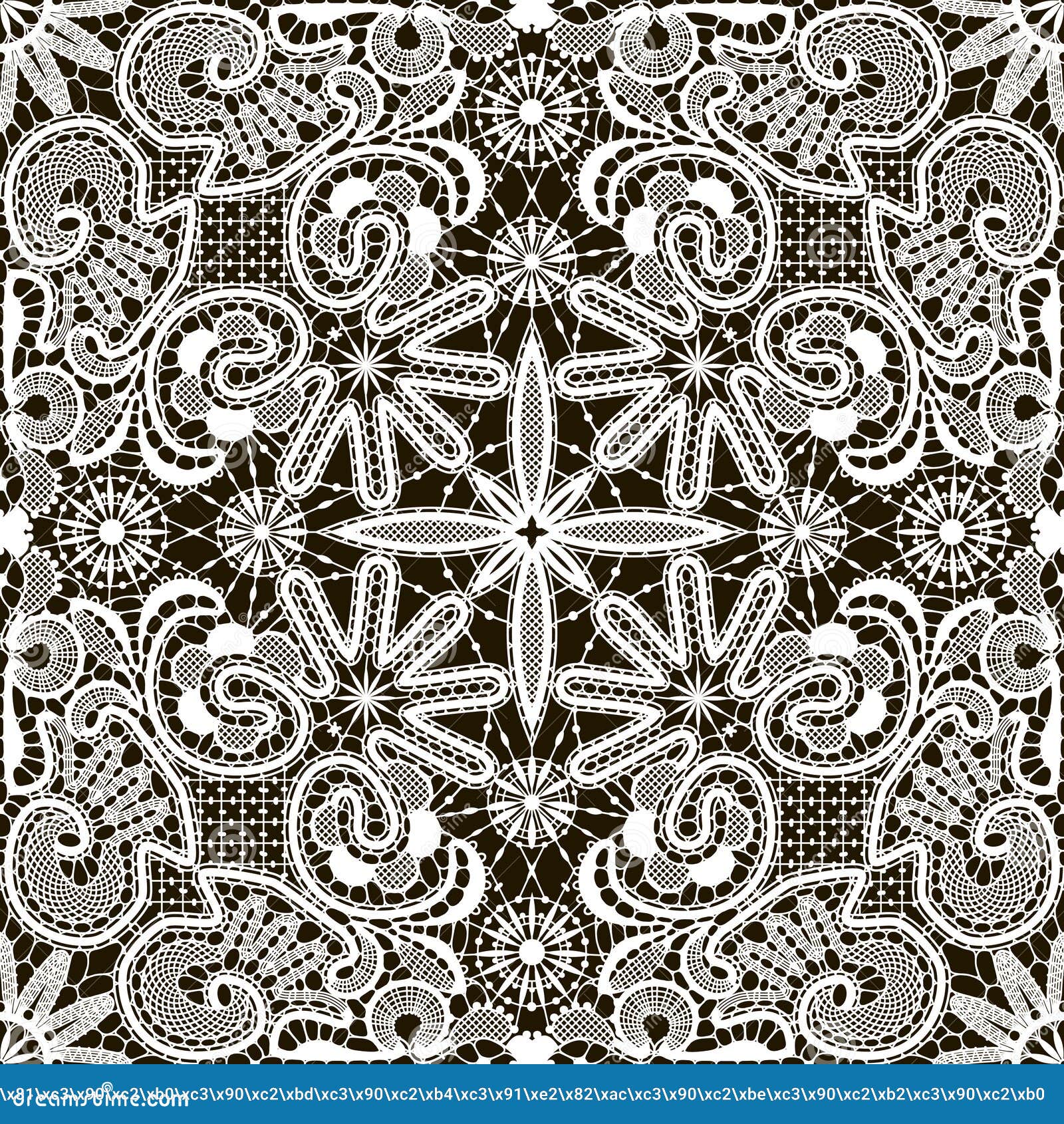 White Lace Seamless Pattern. Romantic Background. Stock Vector ...