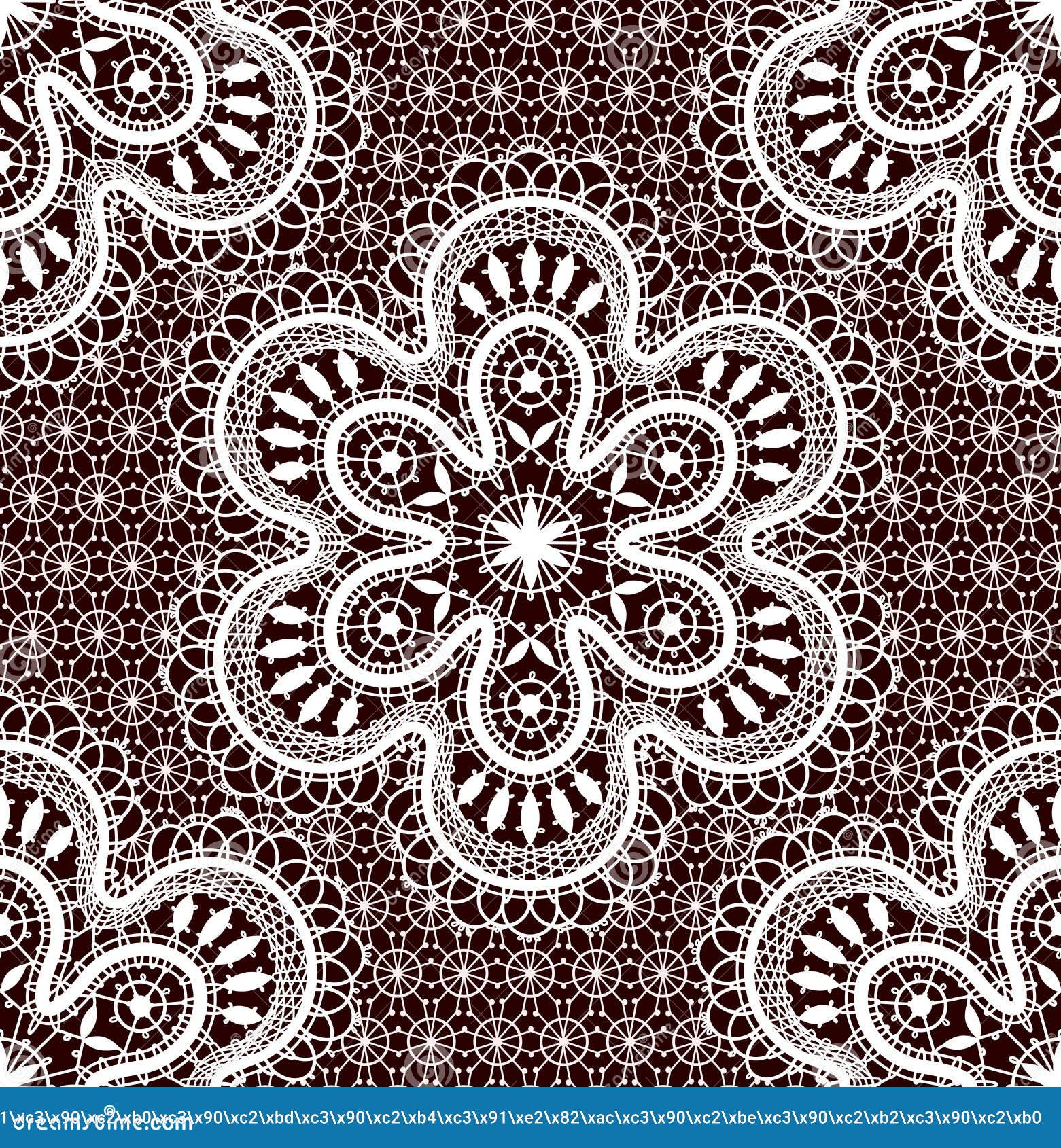 White Lace Seamless Pattern. Romantic Background. Stock Vector ...