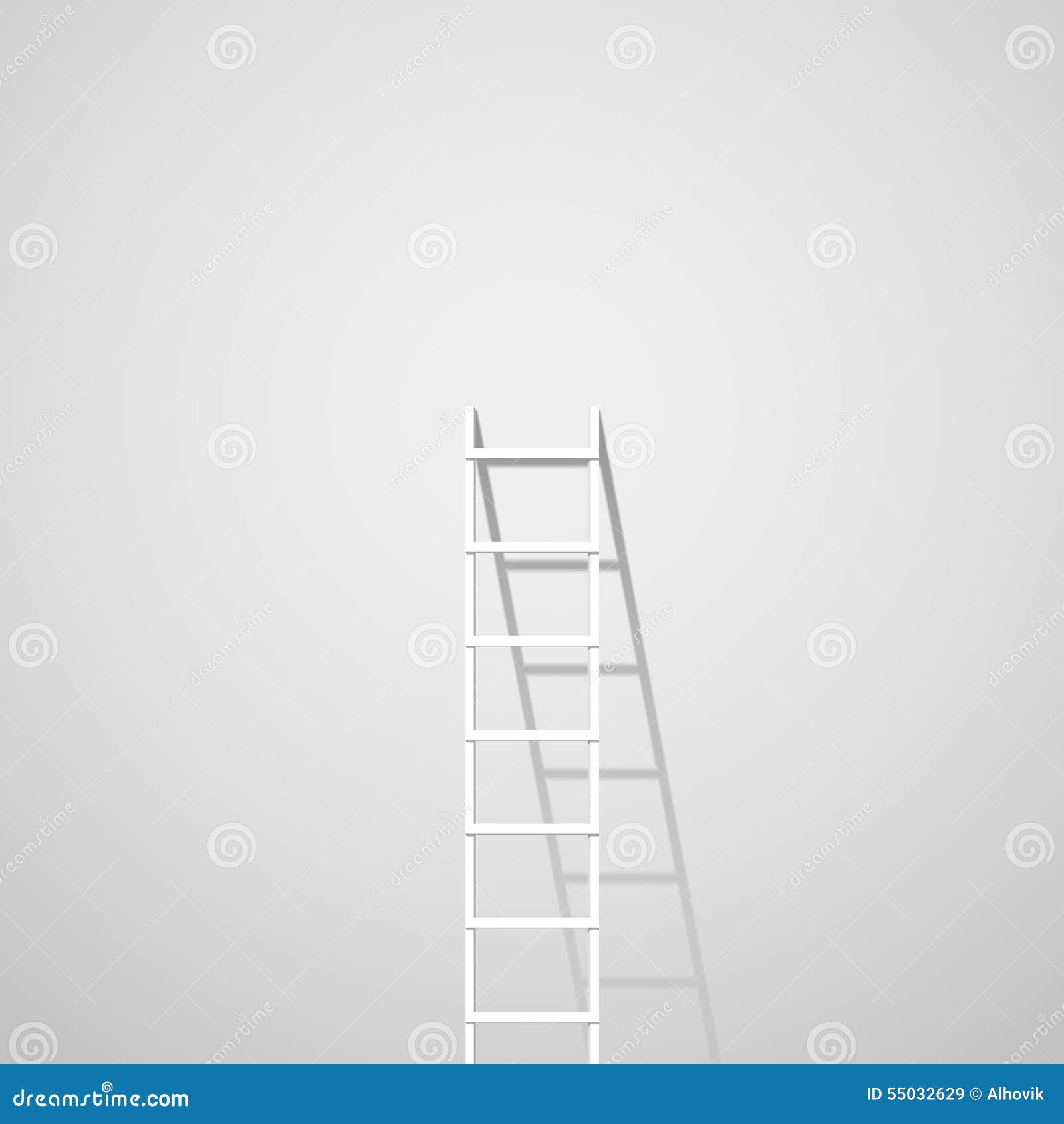White ladder stock vector. Illustration of shadow, promotion - 55032629