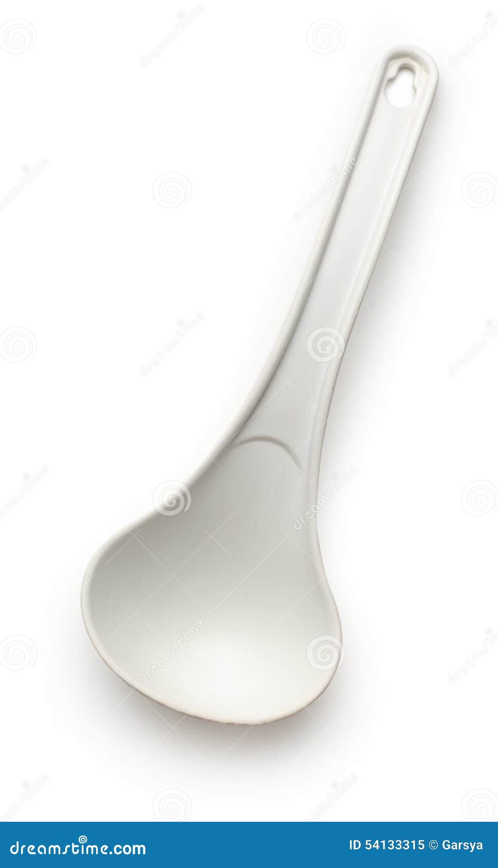 White ladle stock image. Image of shiny, instrument, handle - 54133315