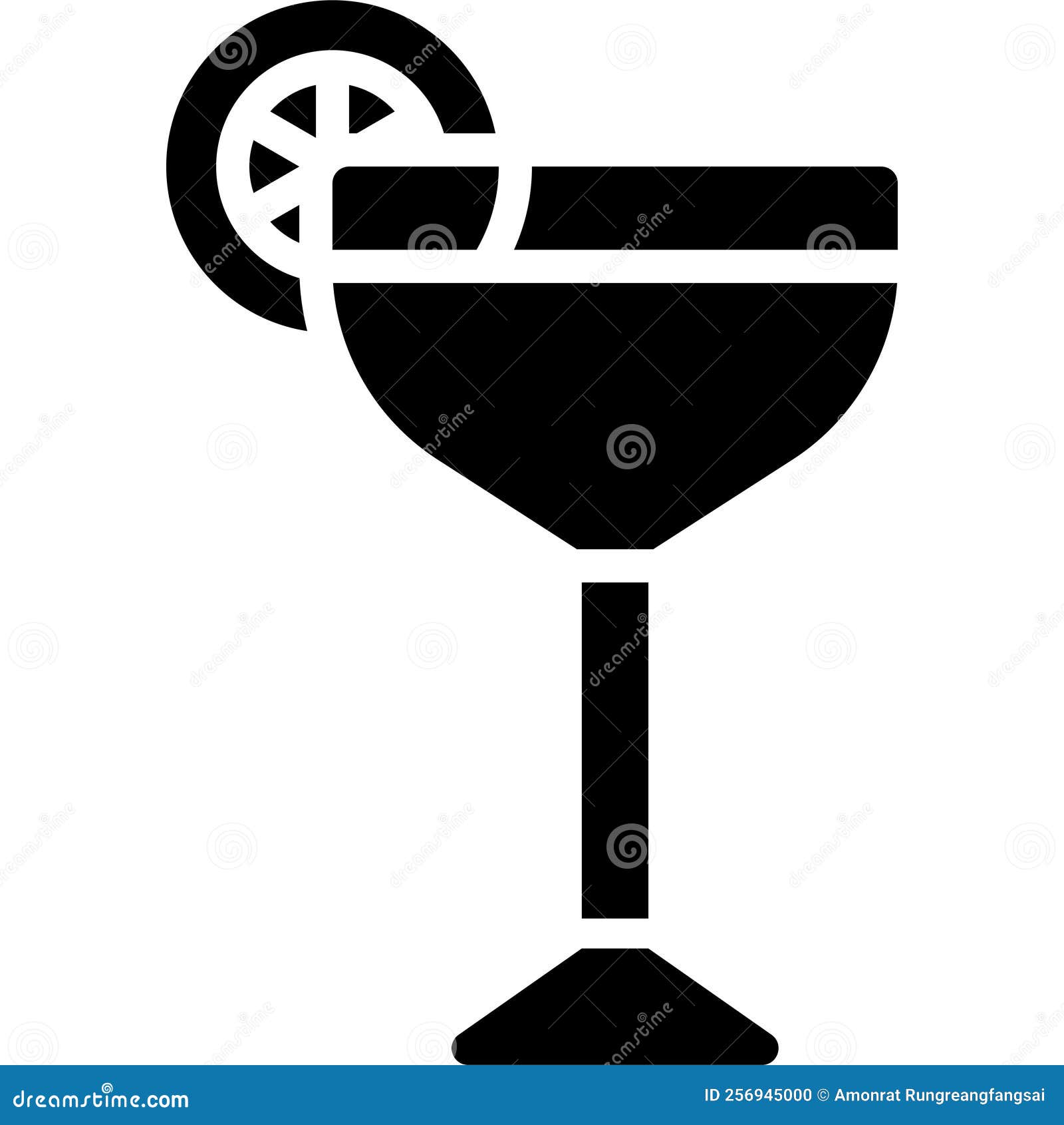 White Lady Cocktail Icon, Alcoholic Mixed Drink Vector Stock Vector ...