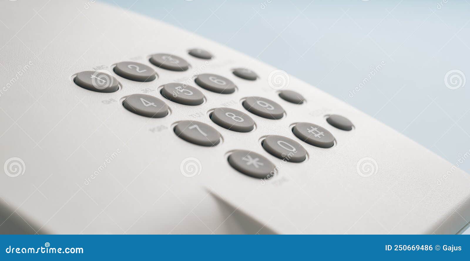 White Landline Phone Keypad Stock Photo - Image of classical, network ...